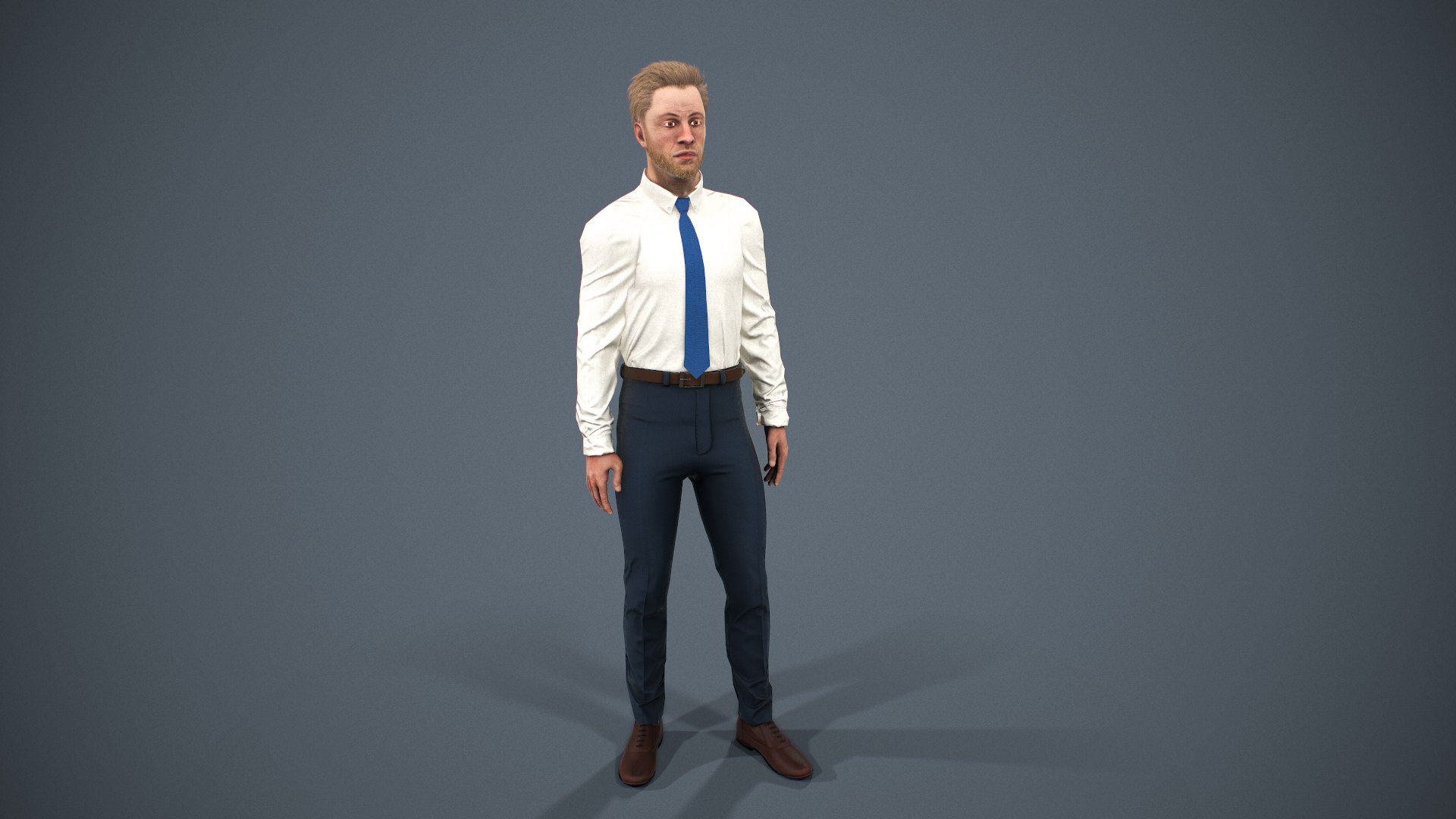 NPC Office Man 3D Model - TurboSquid 1903246