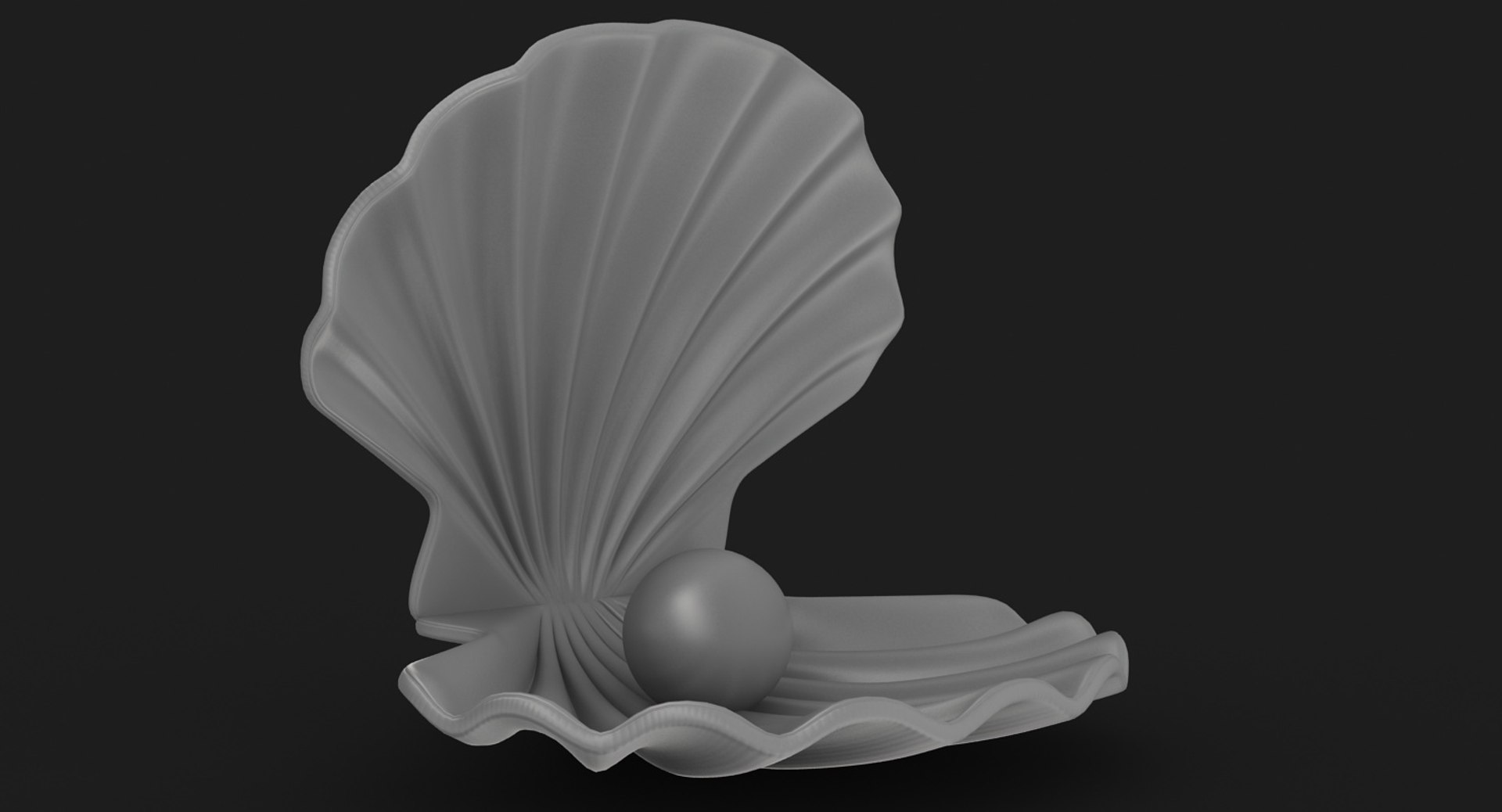 pearl shell animation 3d max