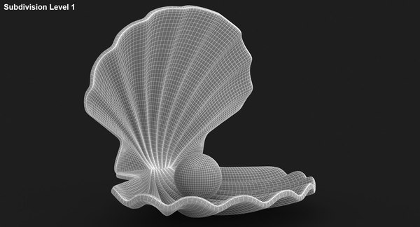 pearl shell animation 3d max