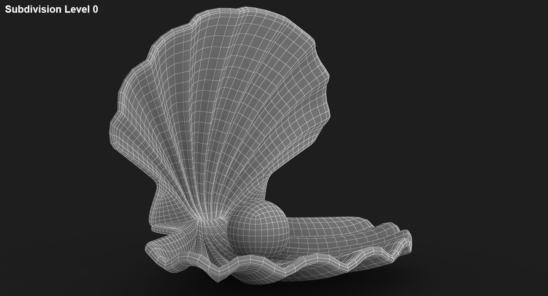 pearl shell animation 3d max