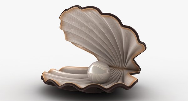 pearl shell animation 3d max