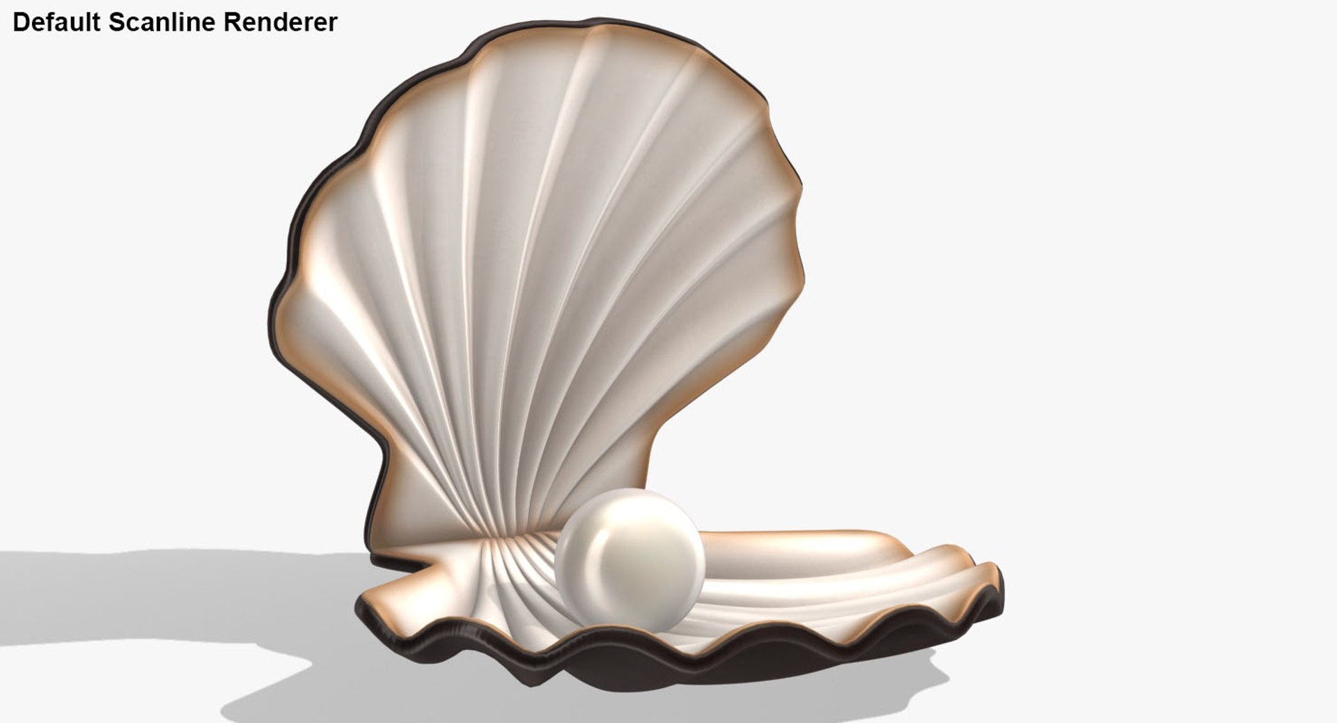 pearl shell animation 3d max