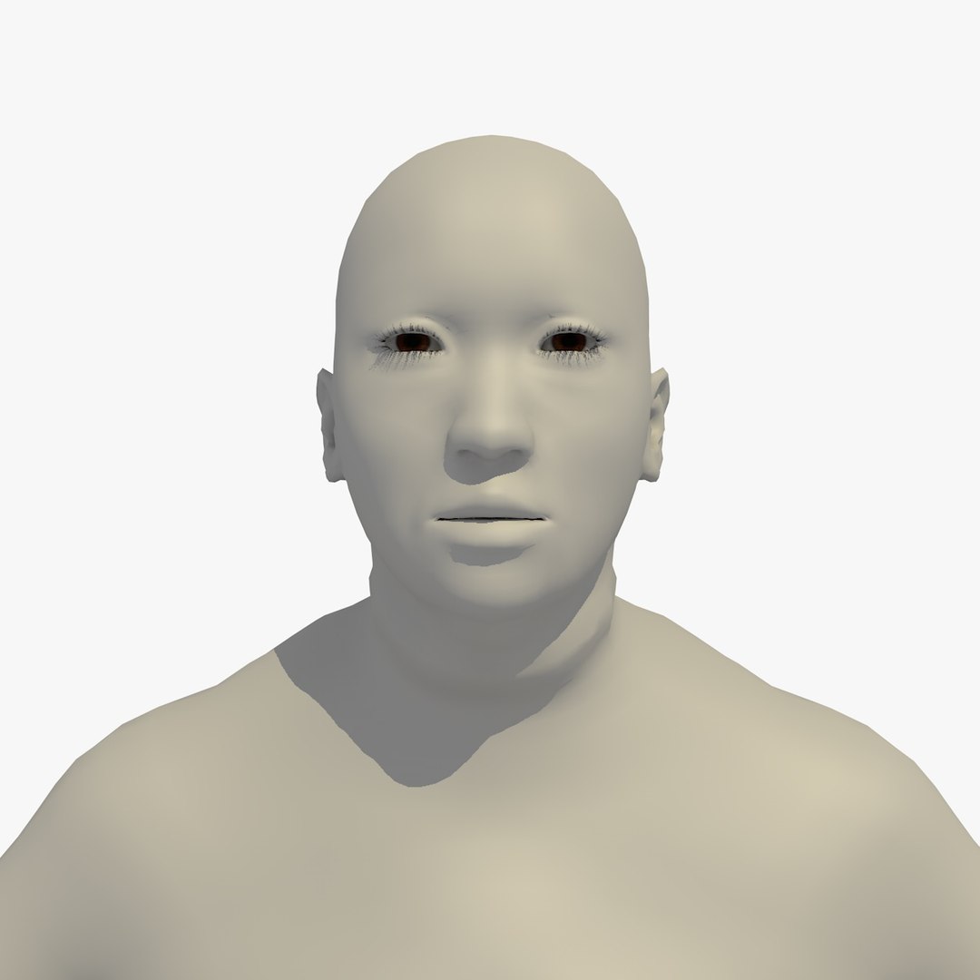 Base Mesh Obese Asian 3d Model