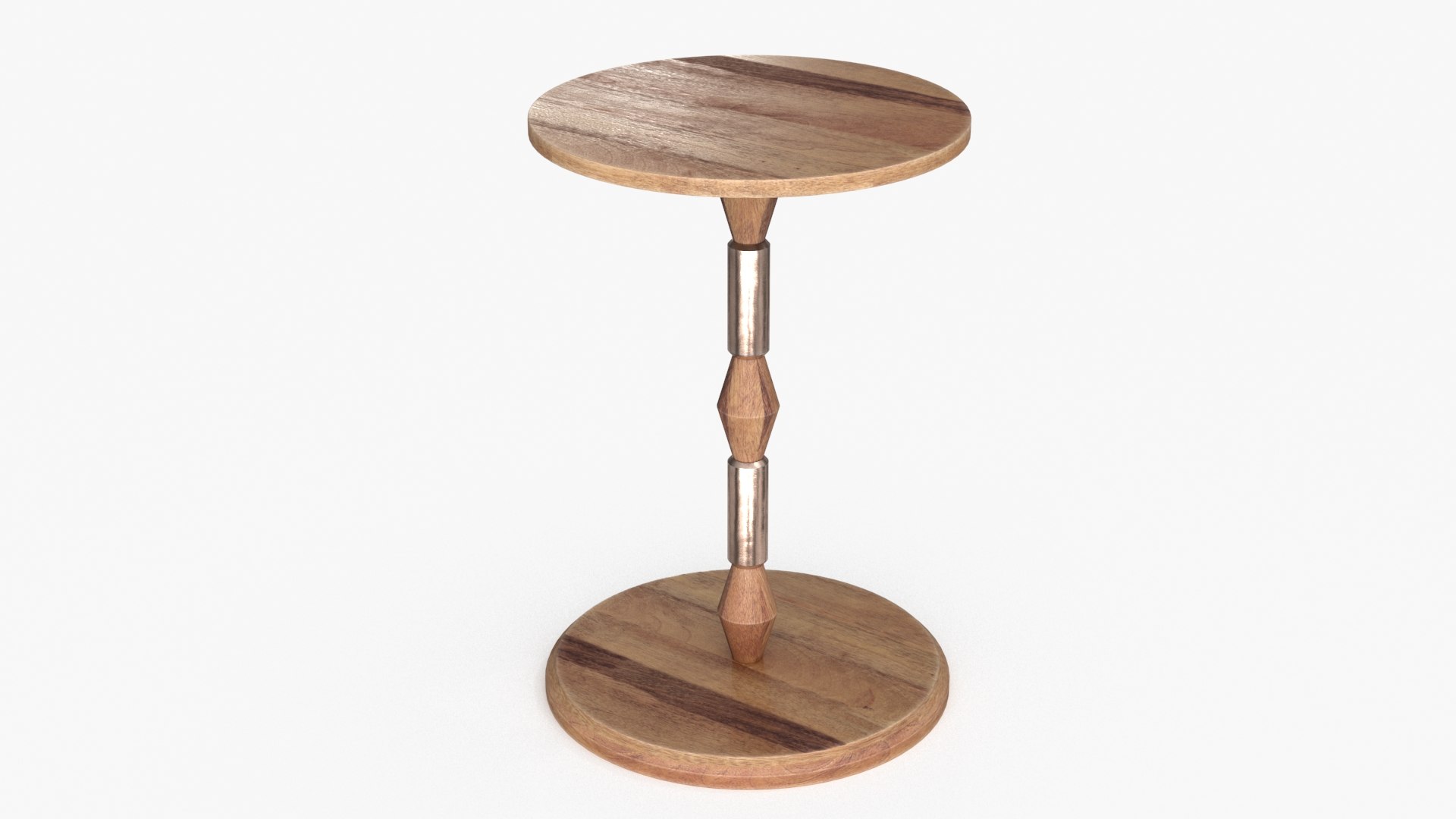 Raw Mango Wood Side Table Model - TurboSquid 2236603