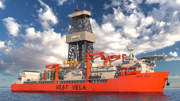 WEST VELA Drilling Ship model - TurboSquid 1889287