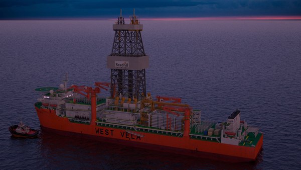WEST VELA Drilling Ship model - TurboSquid 1889287