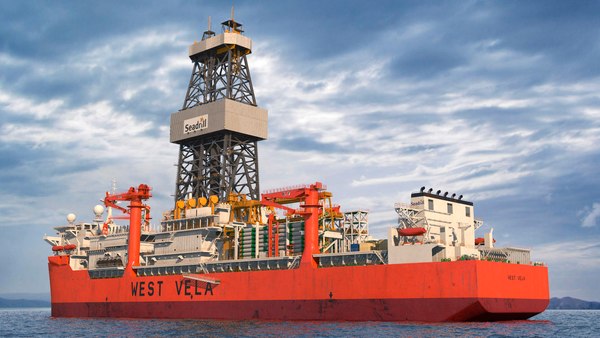 WEST VELA Drilling Ship model - TurboSquid 1889287