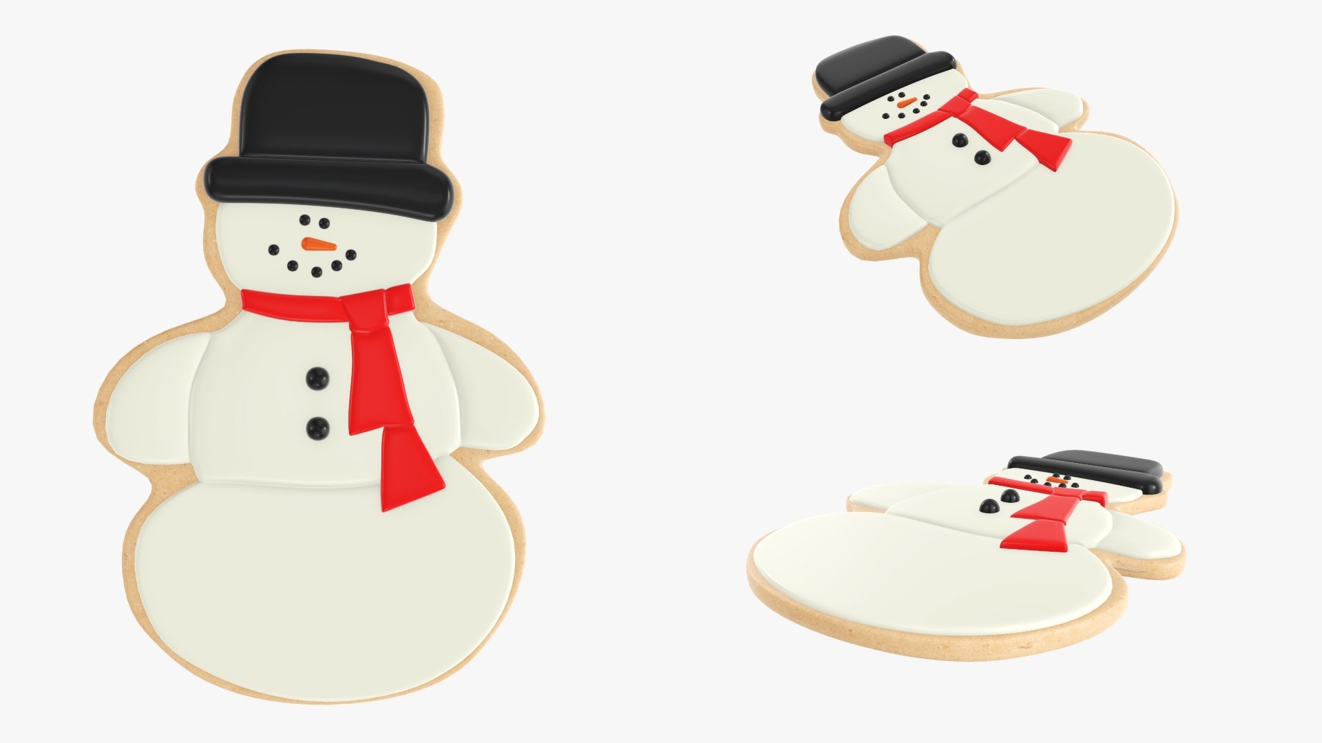 3D christmas cookie holiday model - TurboSquid 1646173
