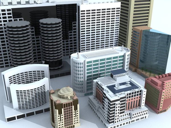 3ds max commercial buildings