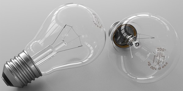 3d model light bulb lamp