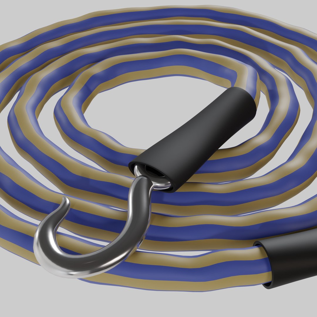 3d Model Car Pulling Rope