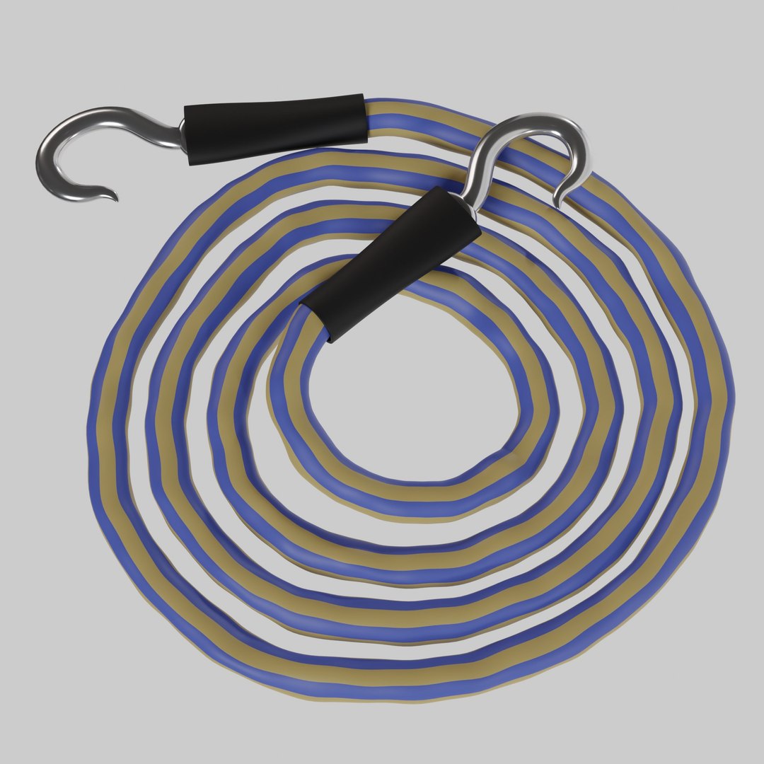 3d Model Car Pulling Rope