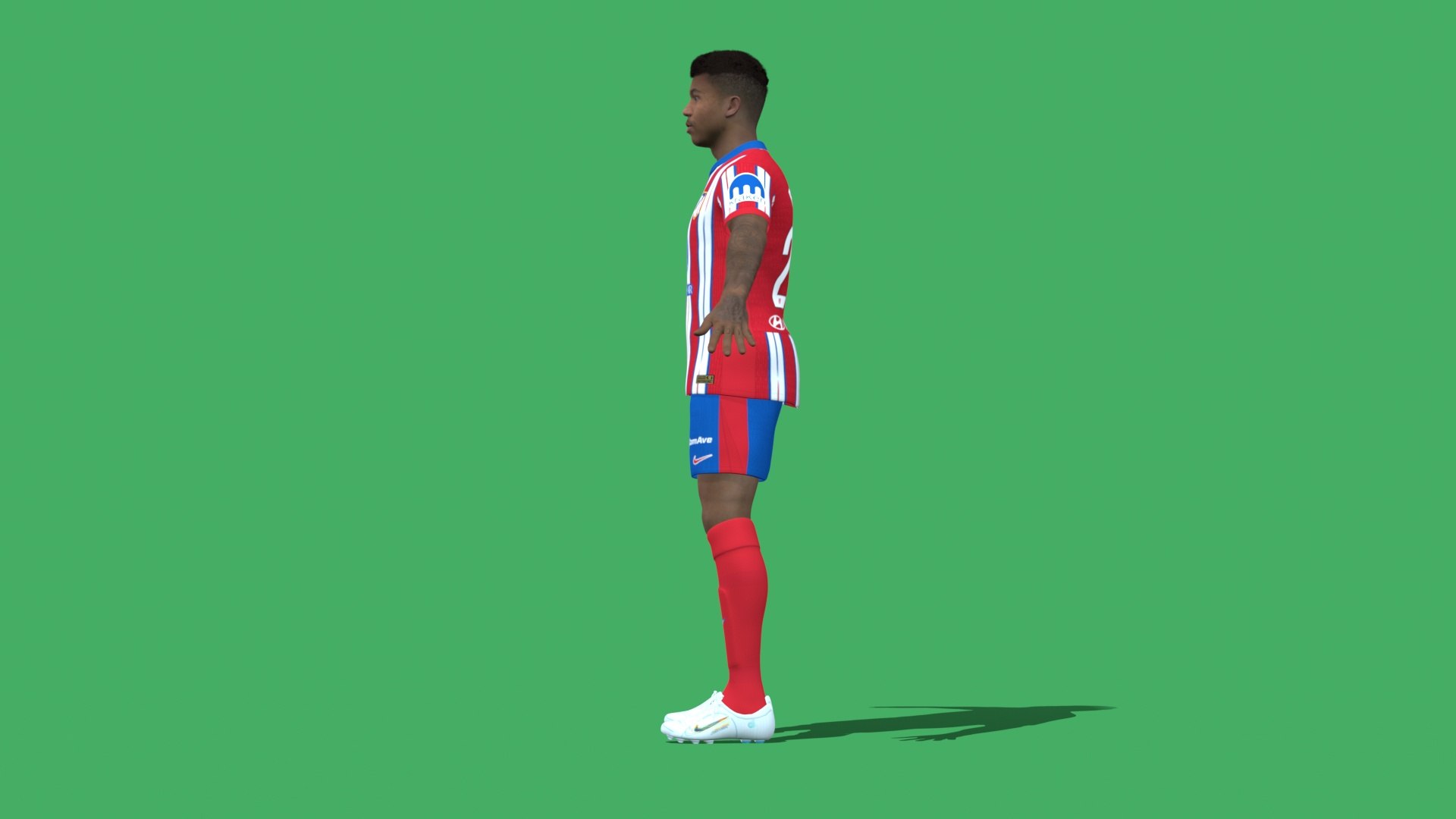 3D Rigged Reinildo Mandava Atletico Madrid 2025 3D Model - TurboSquid ...
