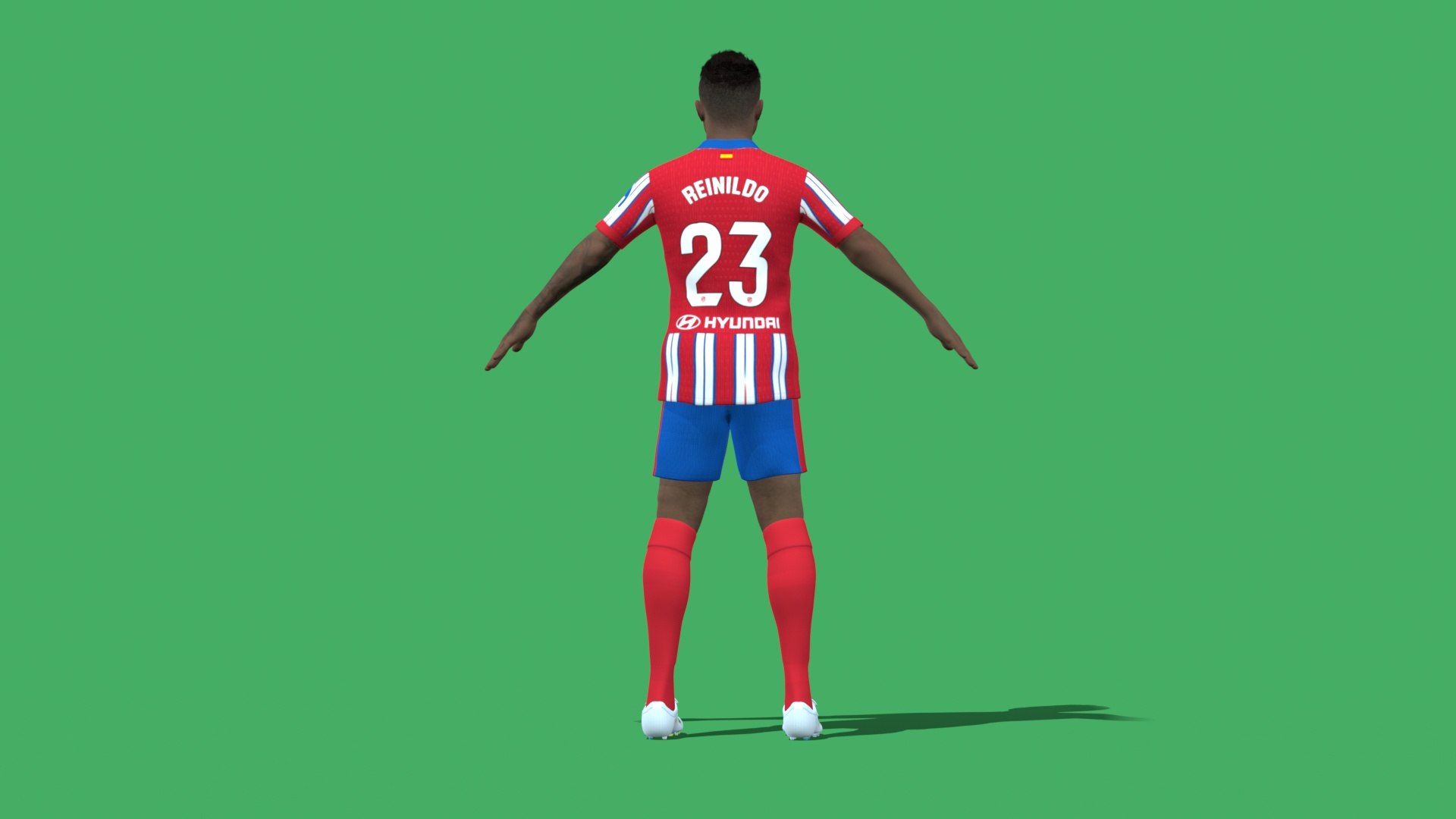 3D Rigged Reinildo Mandava Atletico Madrid 2025 3D Model - TurboSquid ...