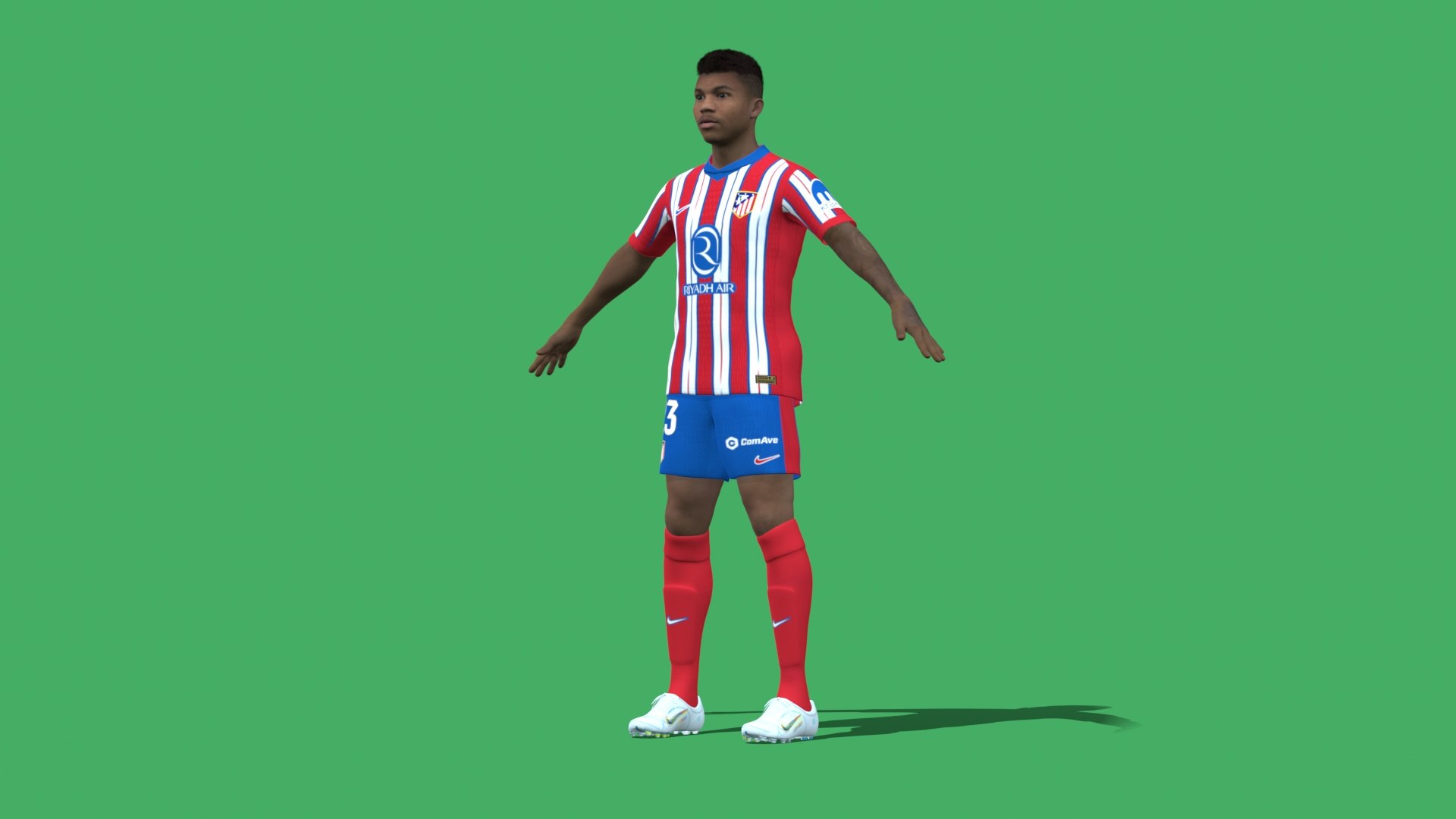 3D Rigged Reinildo Mandava Atletico Madrid 2025 3D Model - TurboSquid ...