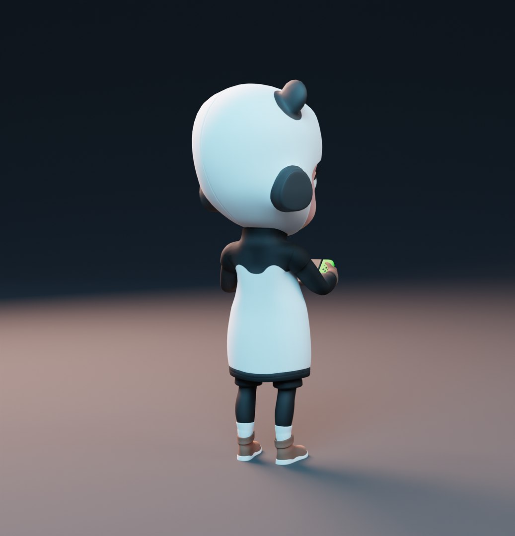 Panda Kid Character Model - TurboSquid 1758278