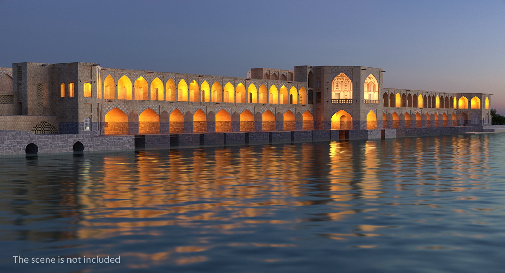 3D khaju bridge - TurboSquid 1421394