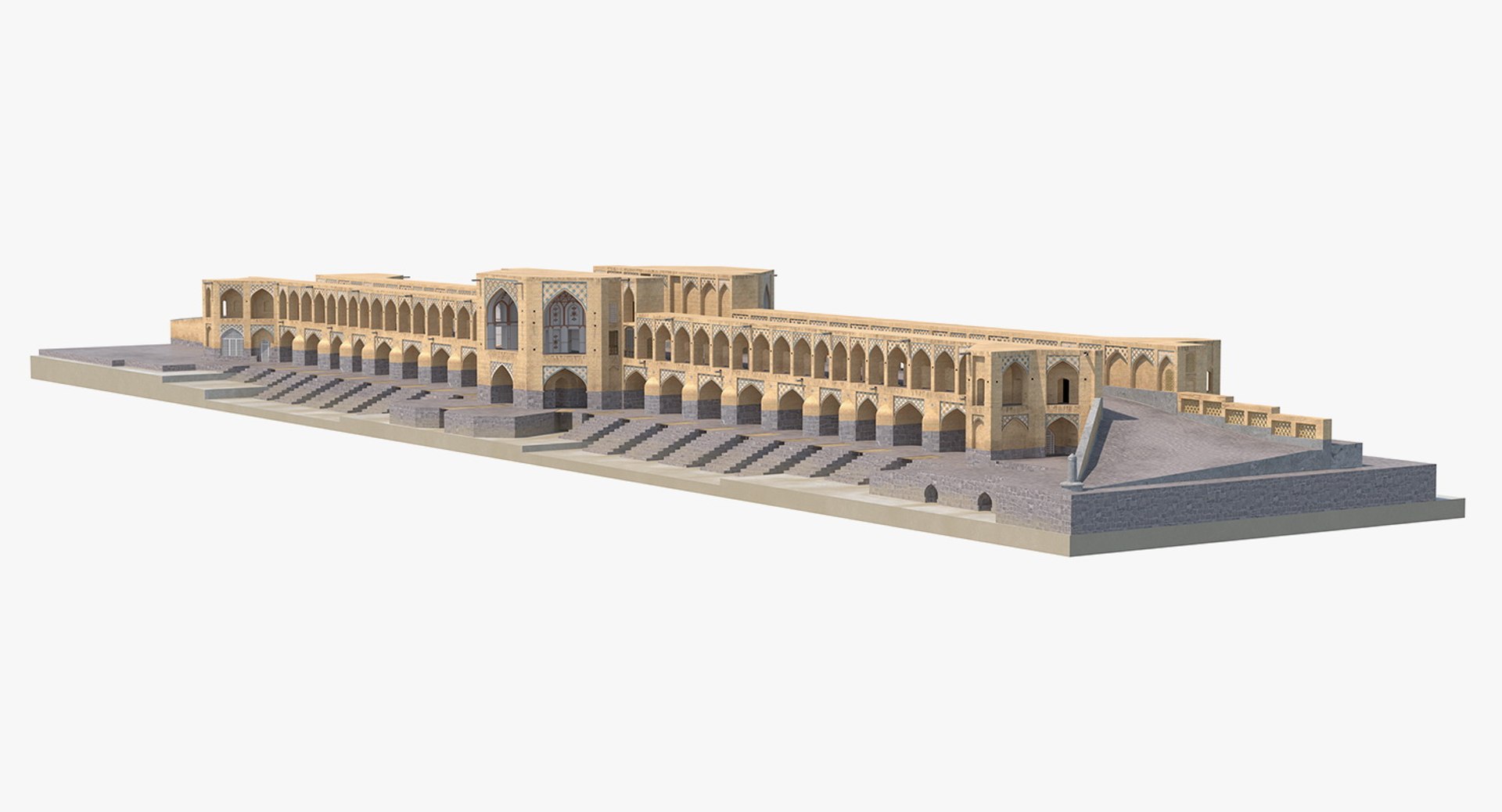 3D khaju bridge - TurboSquid 1421394