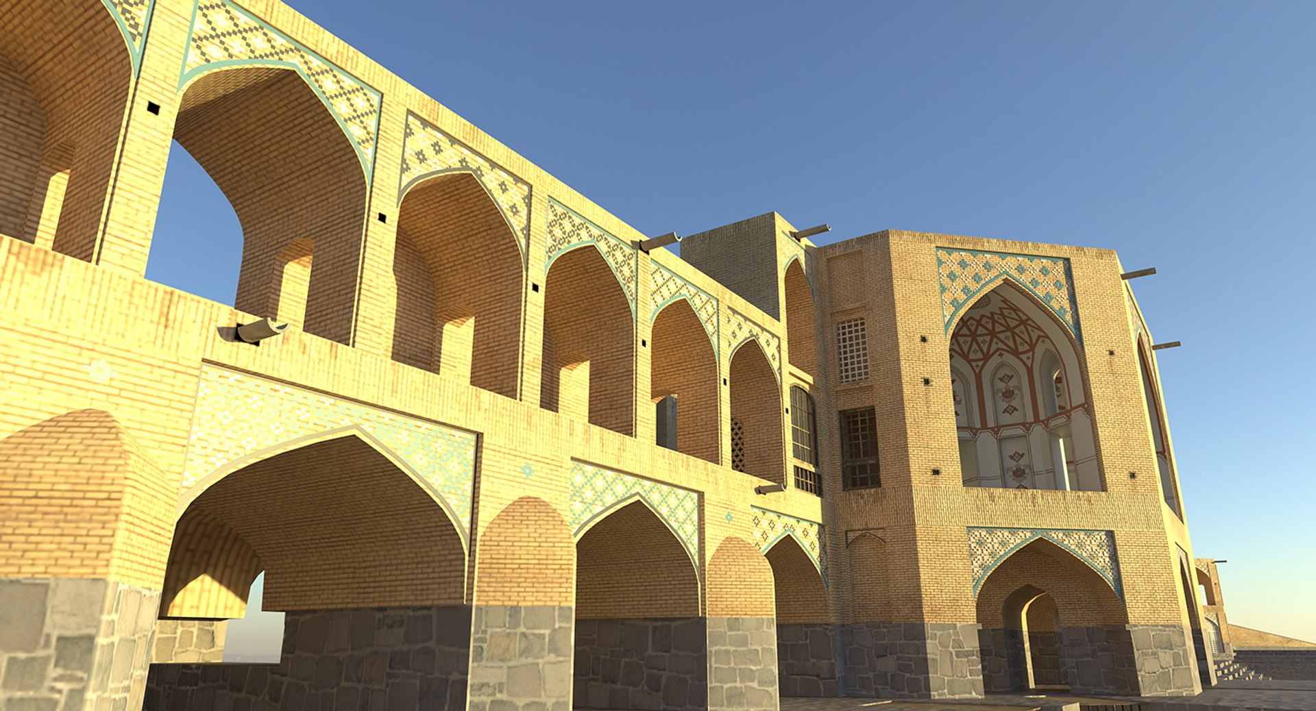 3D khaju bridge - TurboSquid 1421394