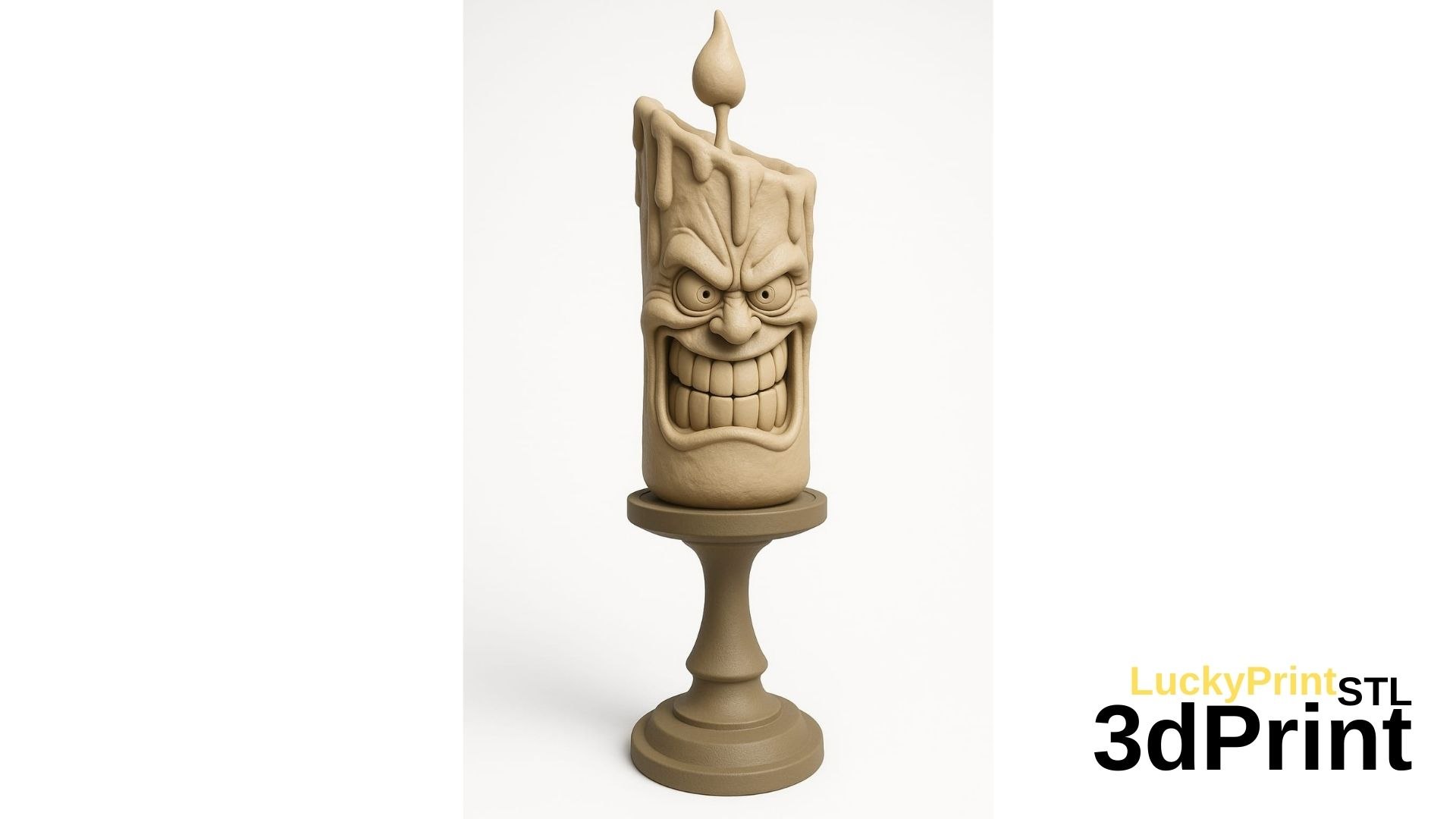 3D Face Expression Decorative Candle Molds 3D Printable Figurine Set ...