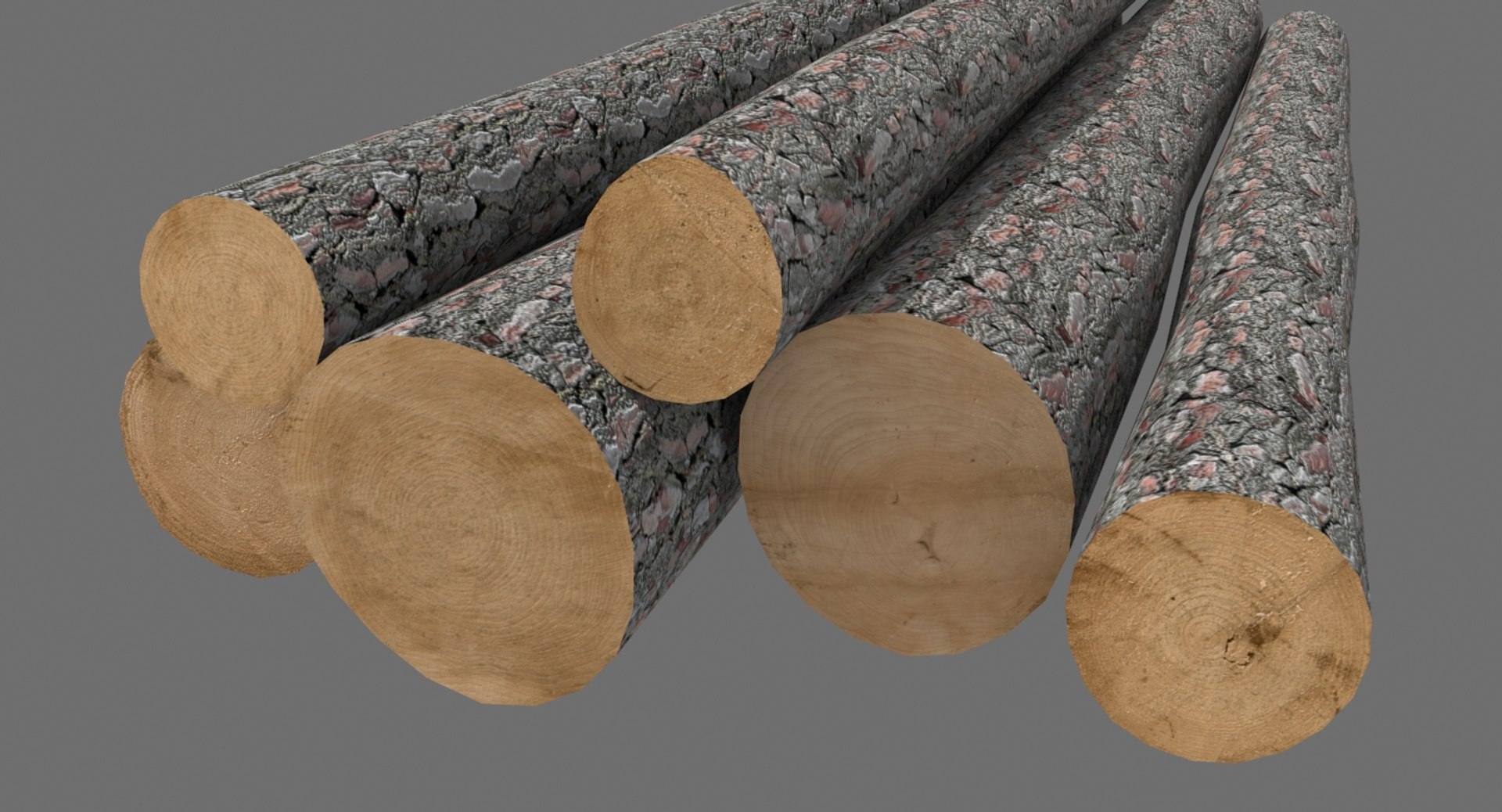 3d Tree Logs Model