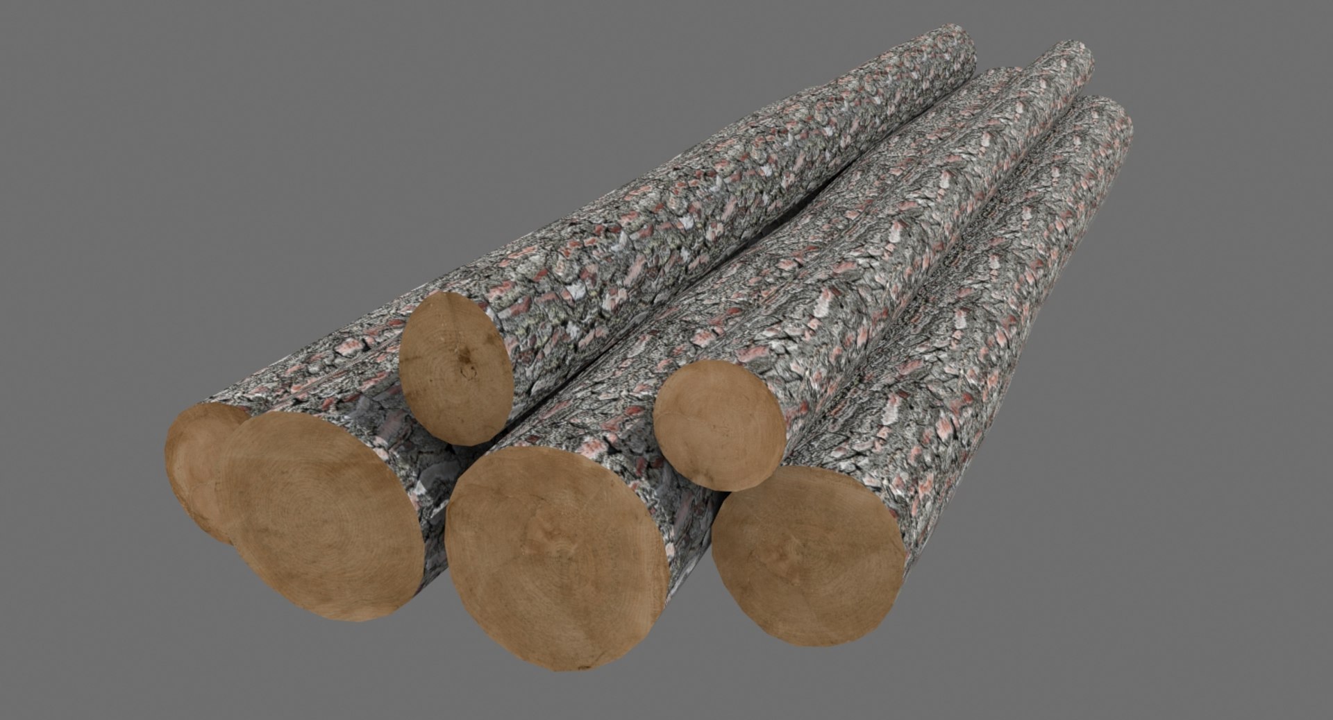 3d Tree Logs Model
