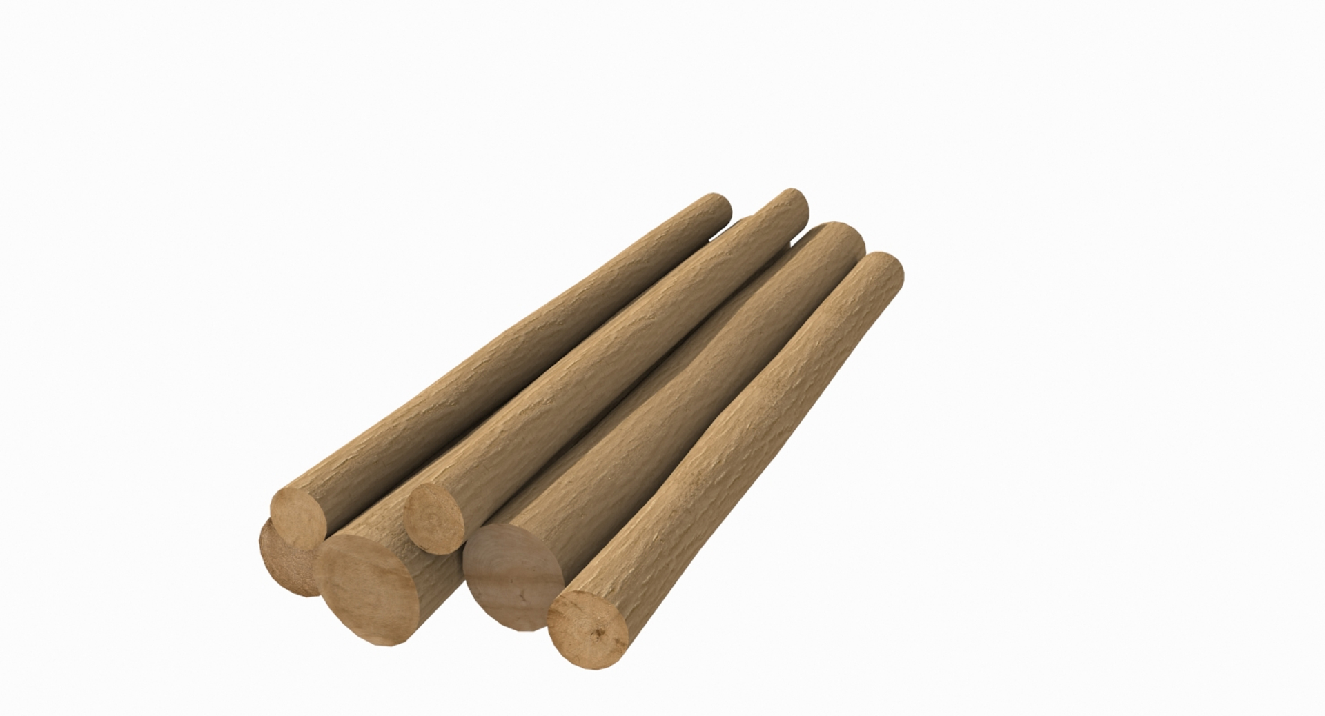 3d Tree Logs Model