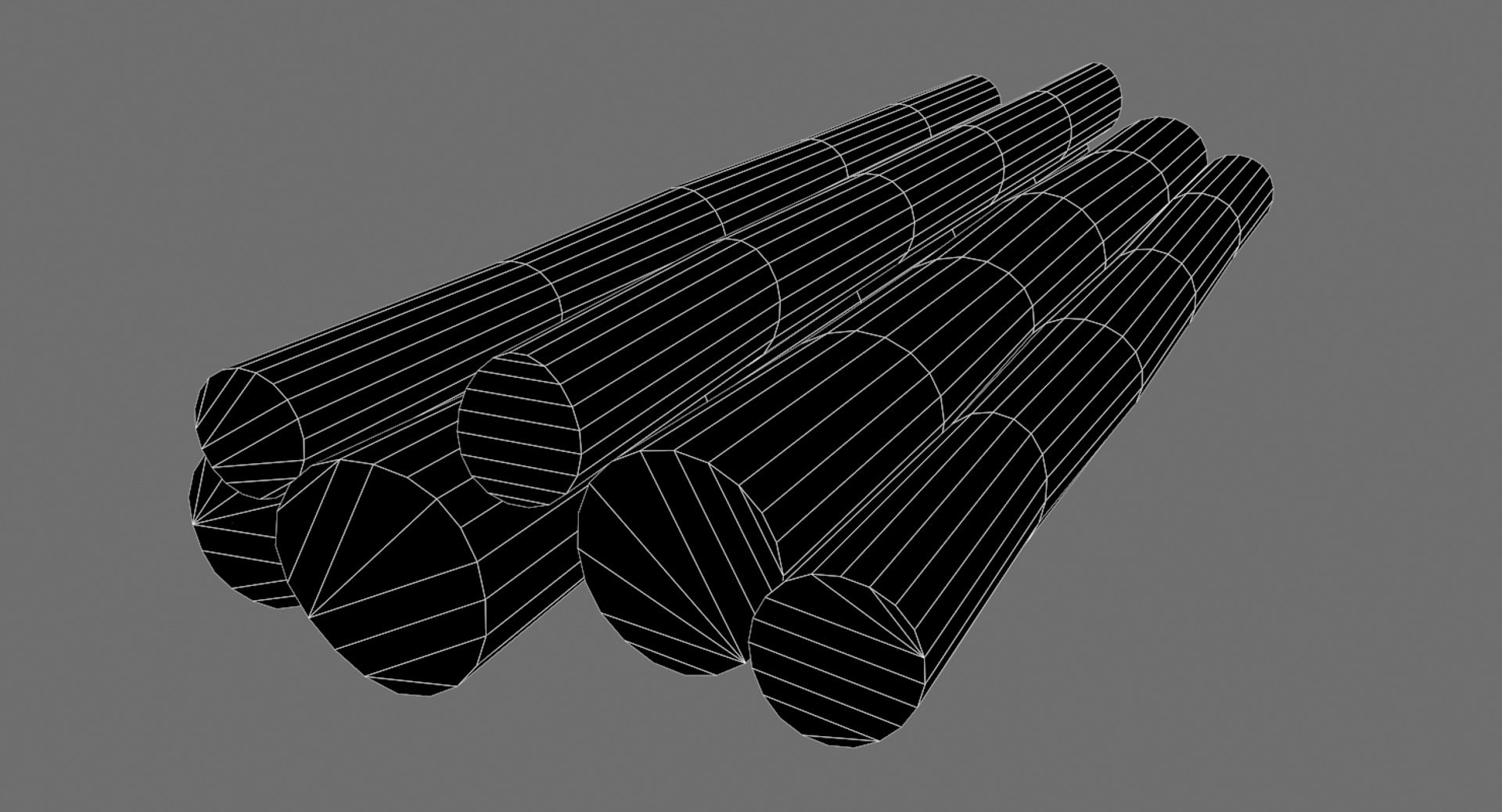 3d Tree Logs Model