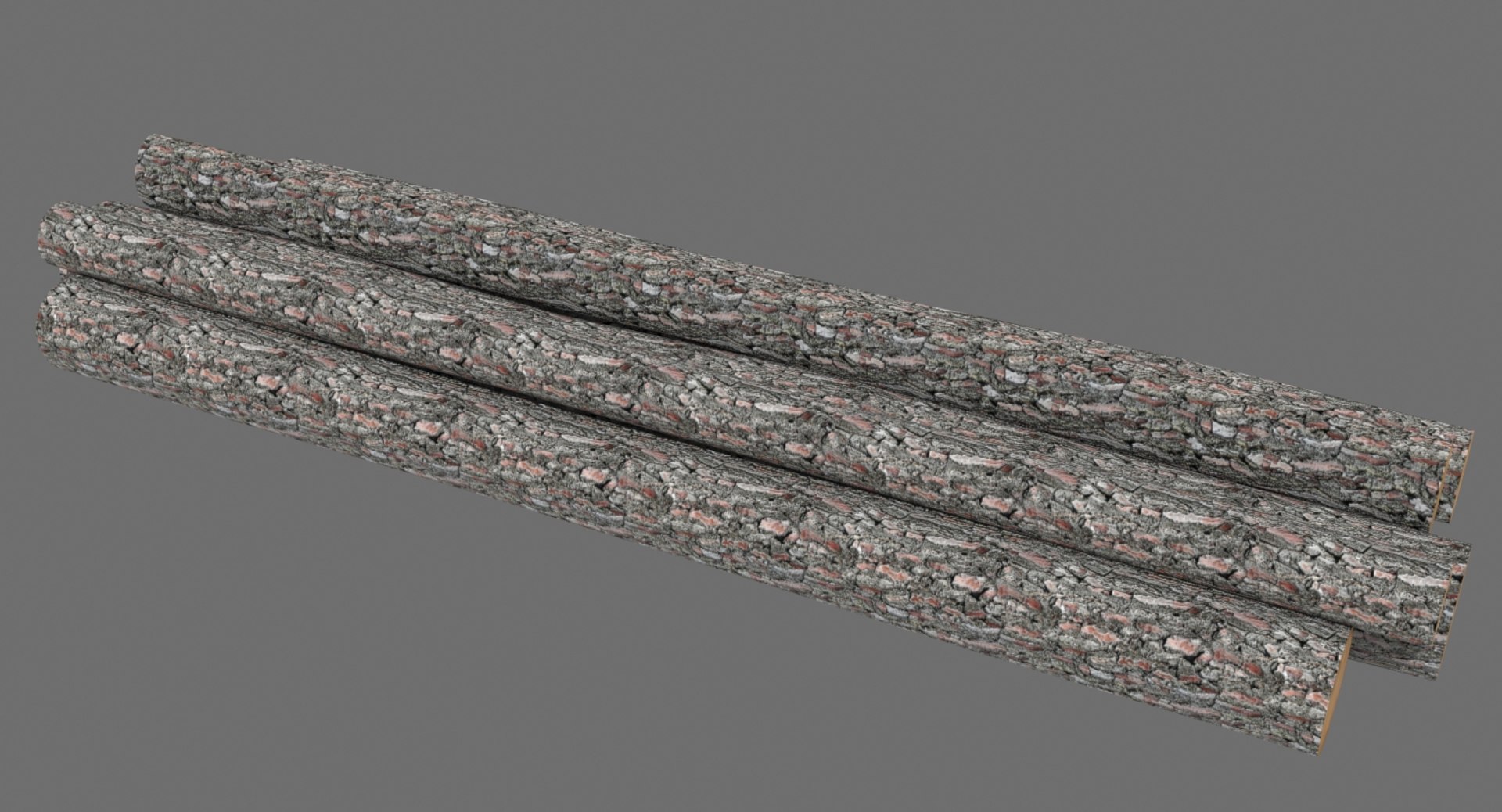 3d Tree Logs Model