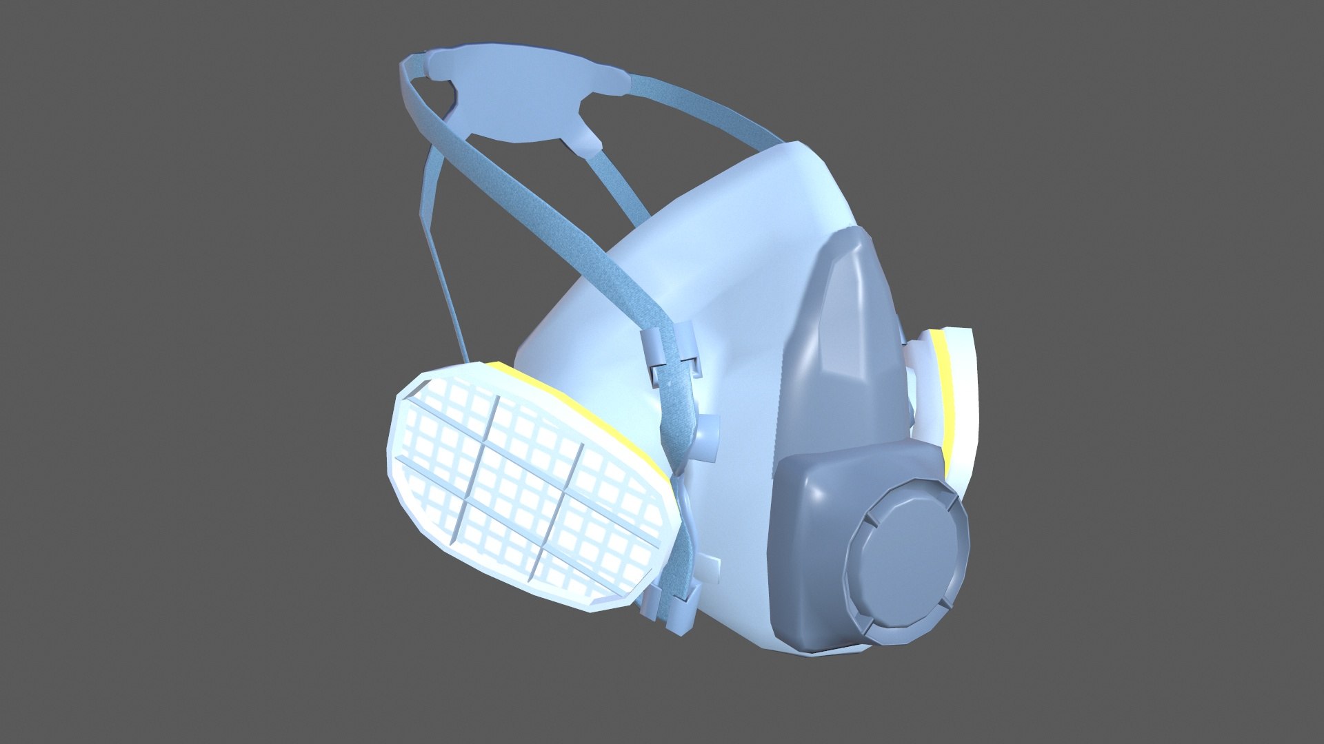 3D Half Face Mask Model - TurboSquid 2343771