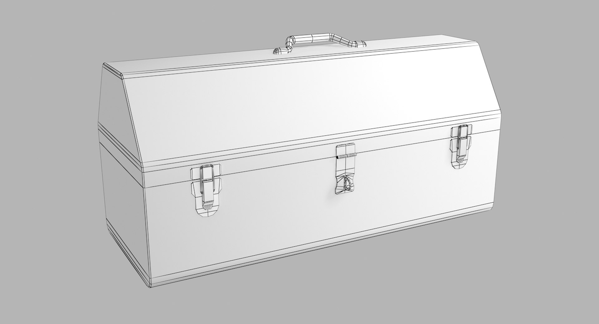 3D Vintage Tool Box Model - TurboSquid 1221045
