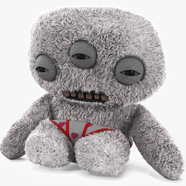 Fuggler, genervtes Plüsch-Alien-Spielzeug, weißes Fell, für Maya ...