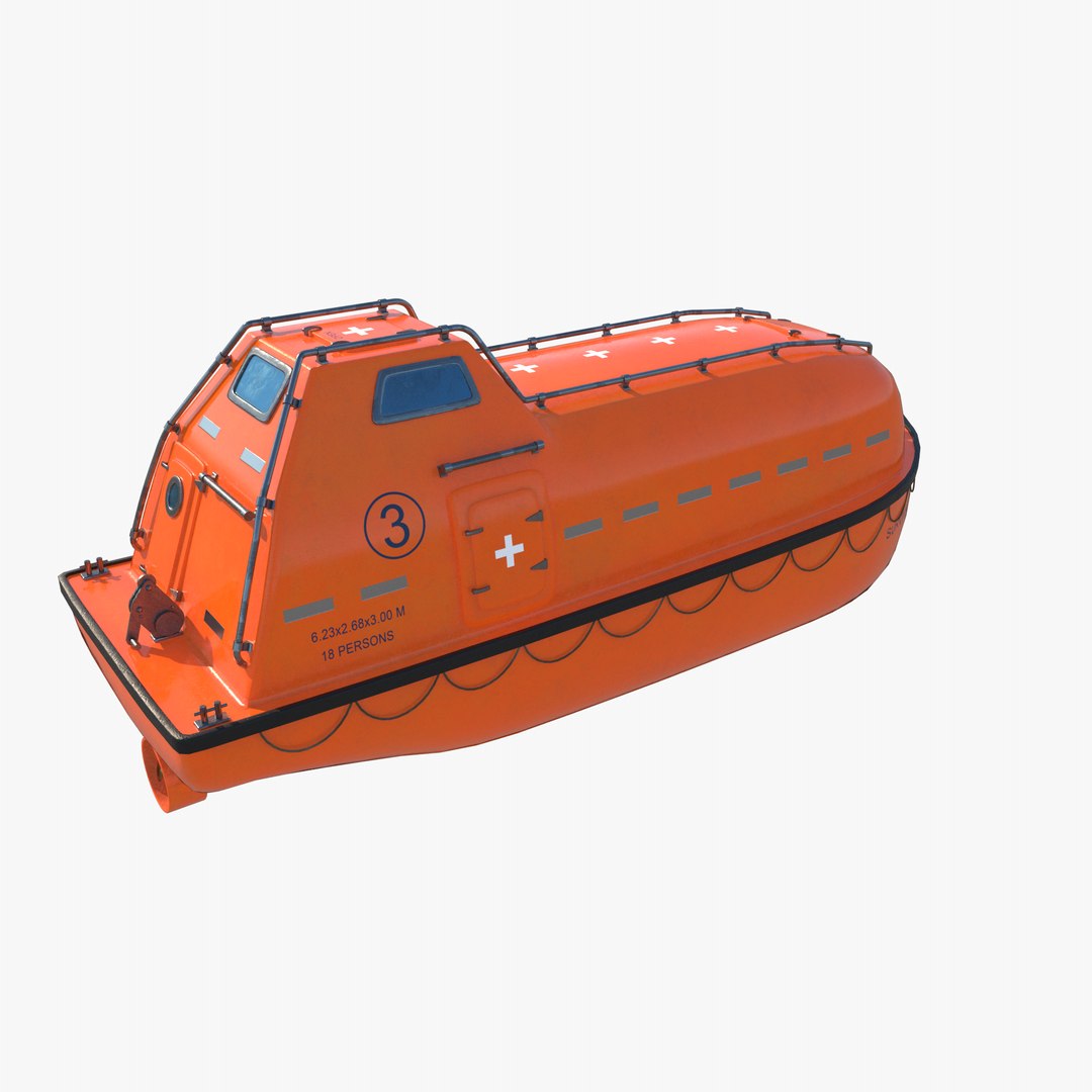 3D Lifeboat Life Boat - TurboSquid 1537093