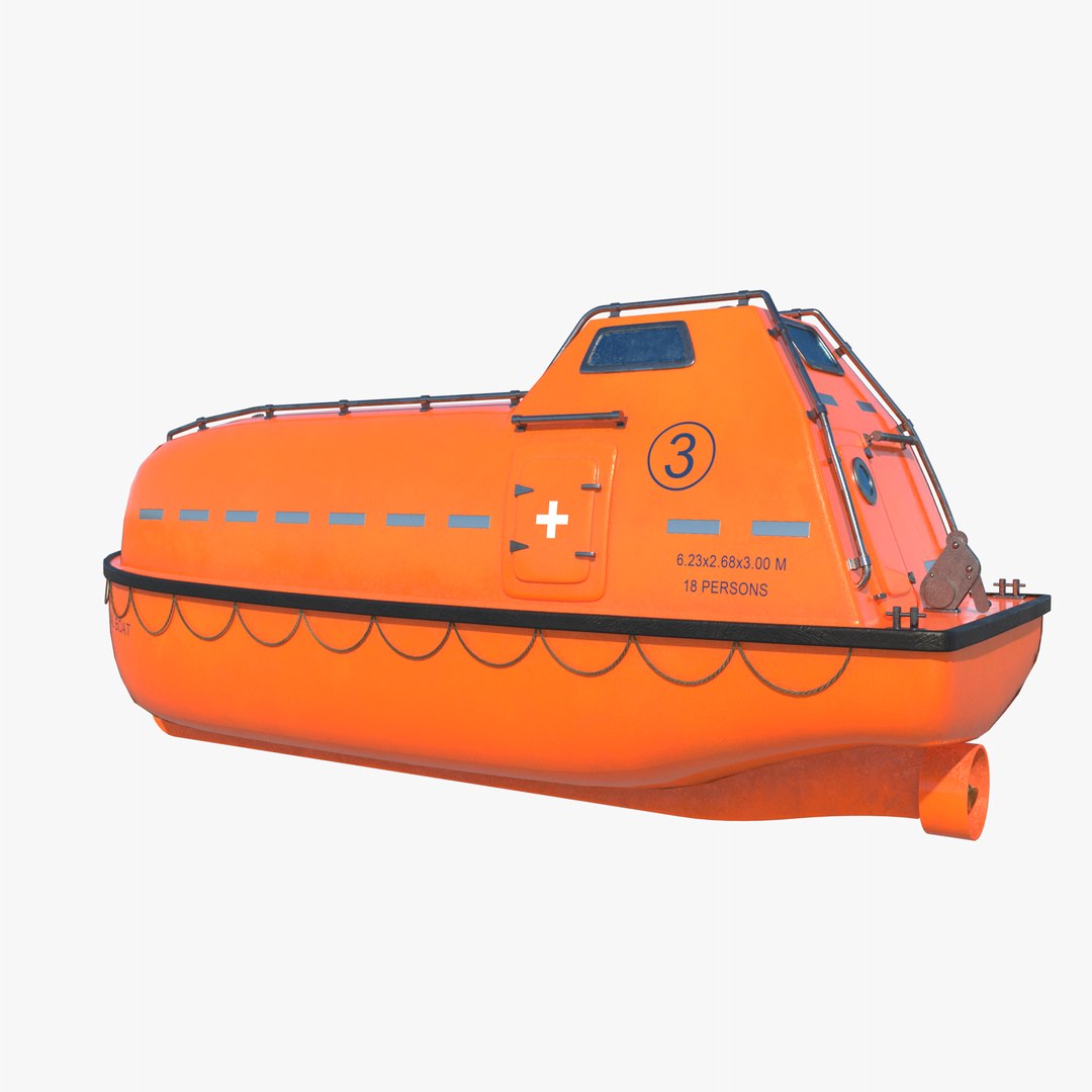 3D Lifeboat Life Boat - TurboSquid 1537093