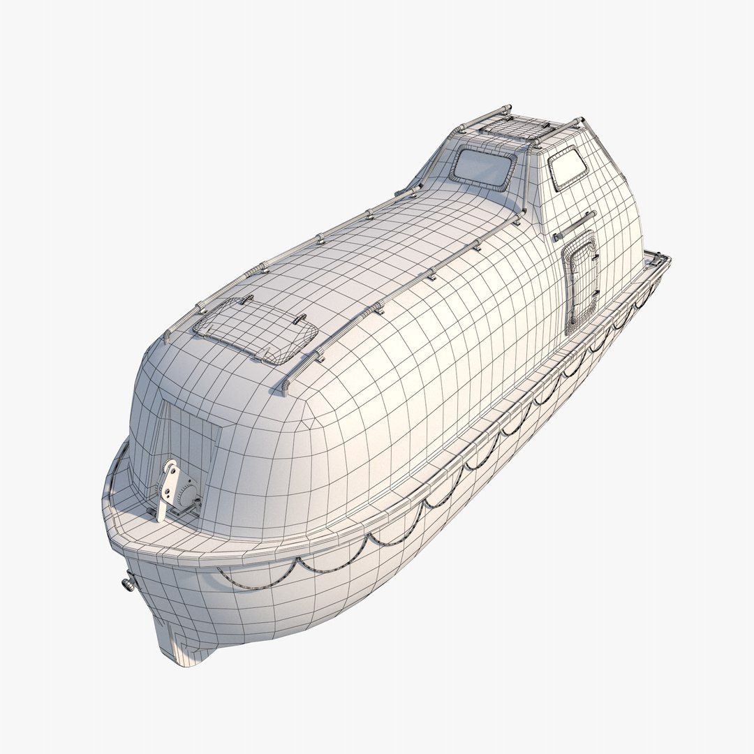 3D Lifeboat Life Boat - TurboSquid 1537093