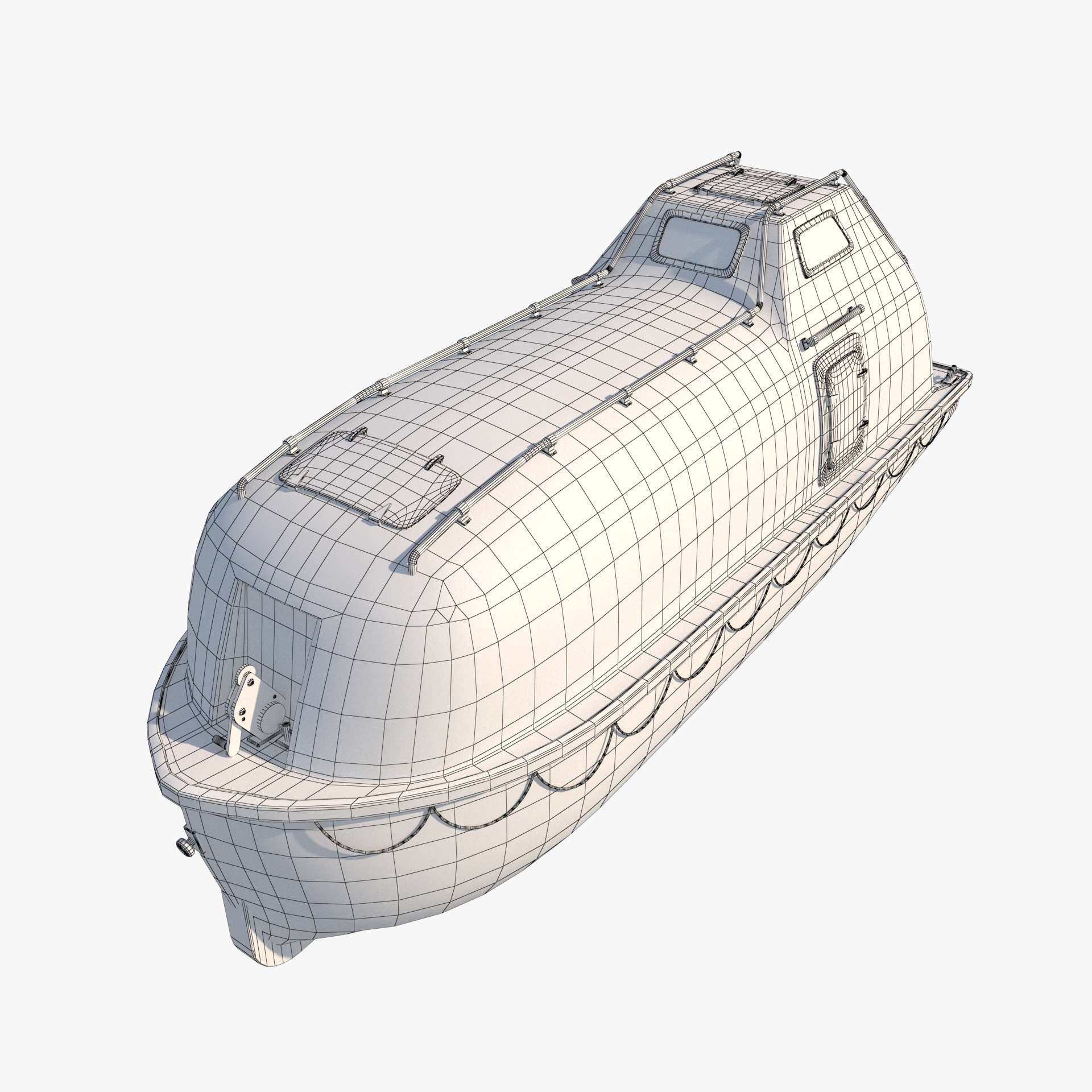 3D lifeboat life boat - TurboSquid 1537093