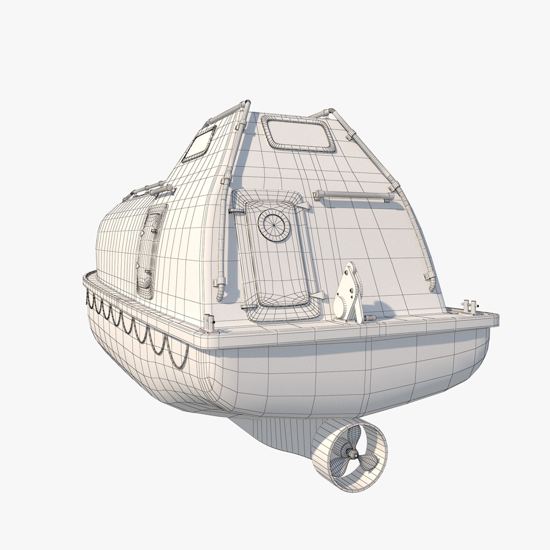 3D Lifeboat Life Boat - TurboSquid 1537093