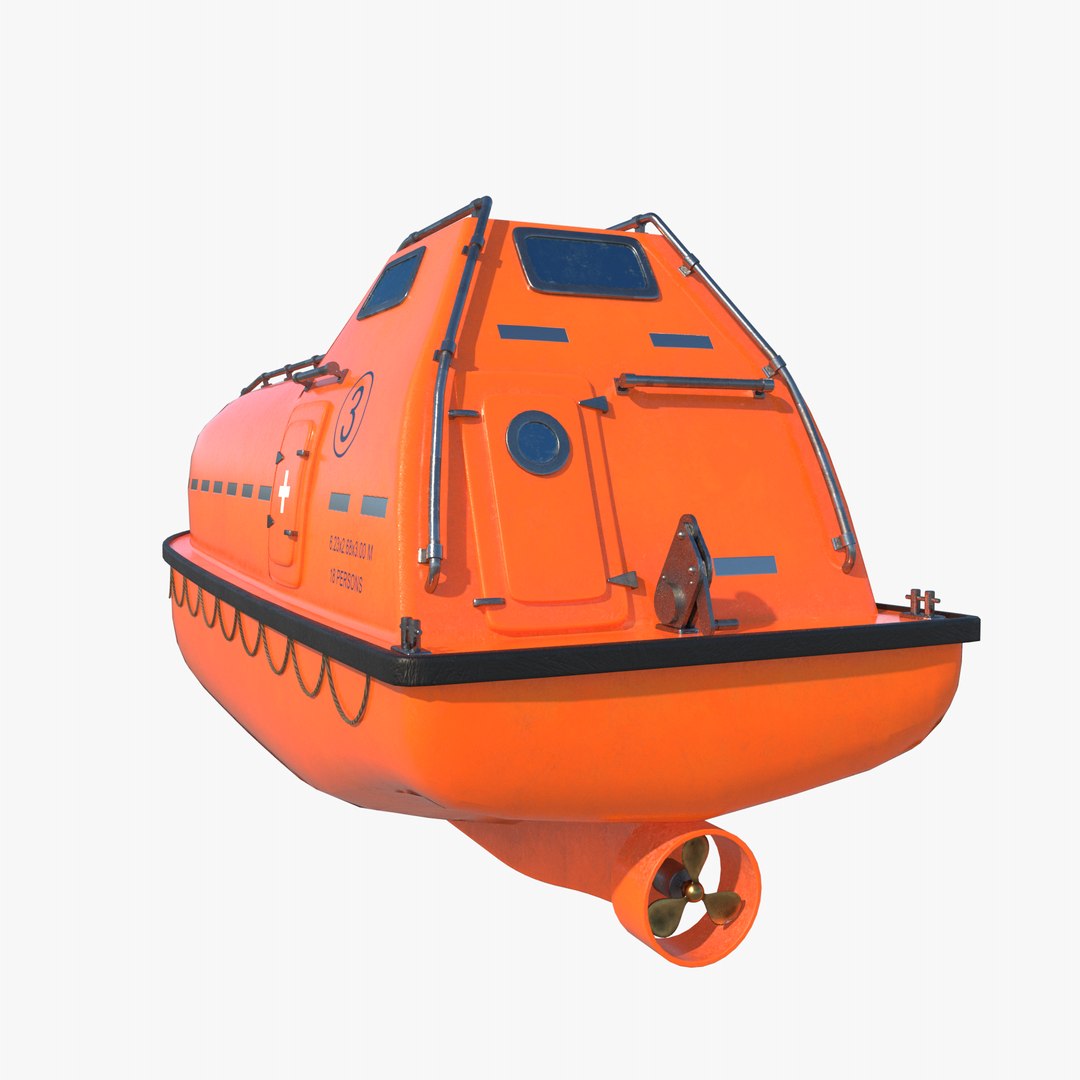 3D Lifeboat Life Boat - TurboSquid 1537093