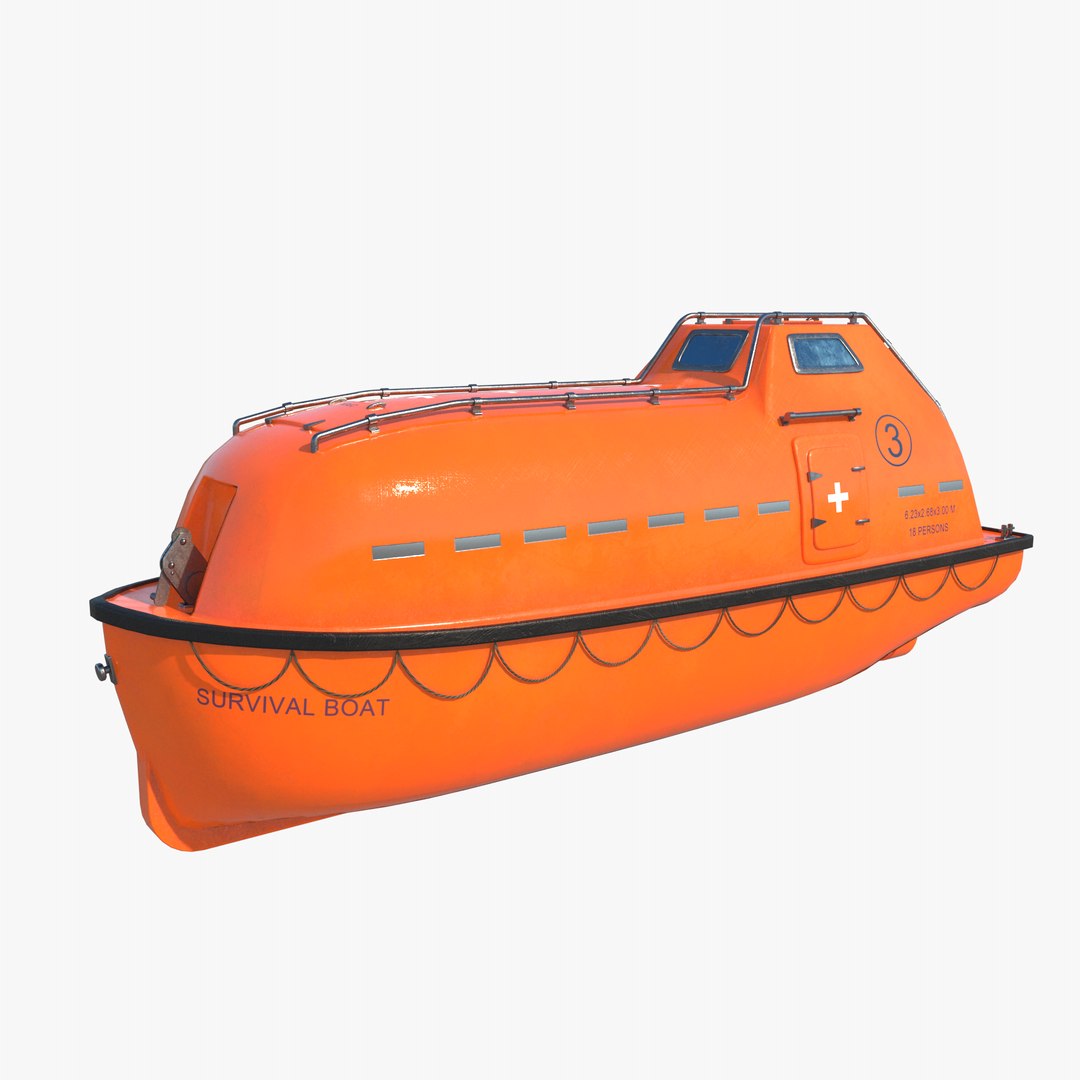 3D Lifeboat Life Boat - TurboSquid 1537093