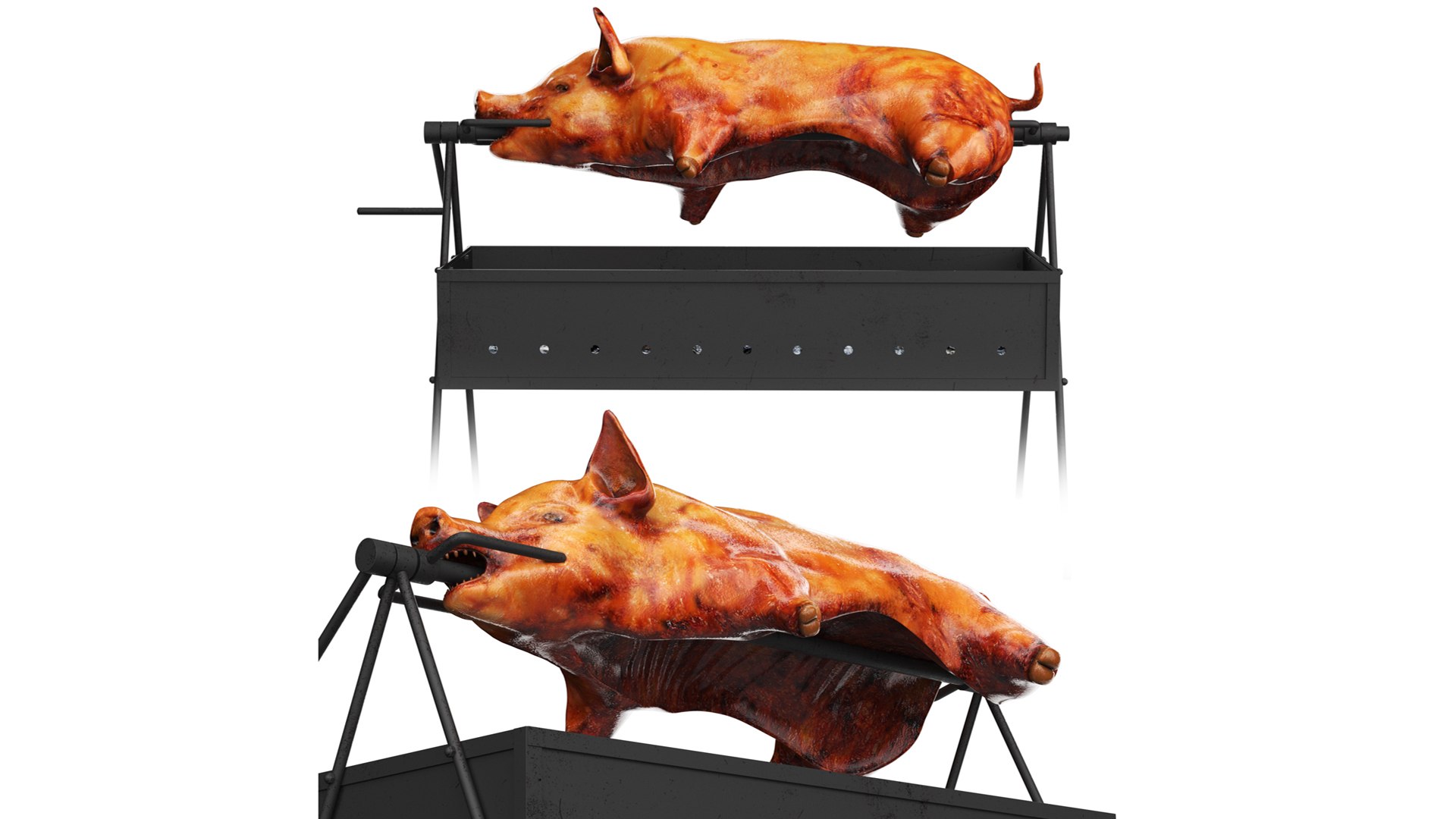 3D Pig On A Skewer - TurboSquid 1955508