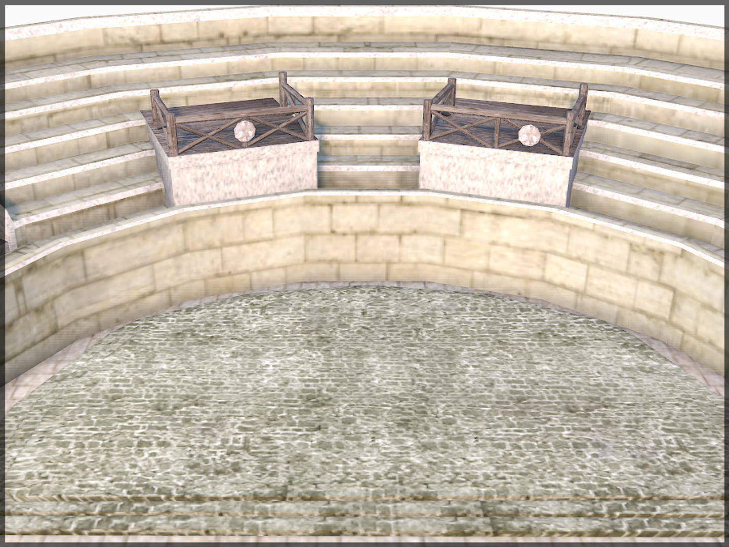 classic greek amphitheatre 3d model