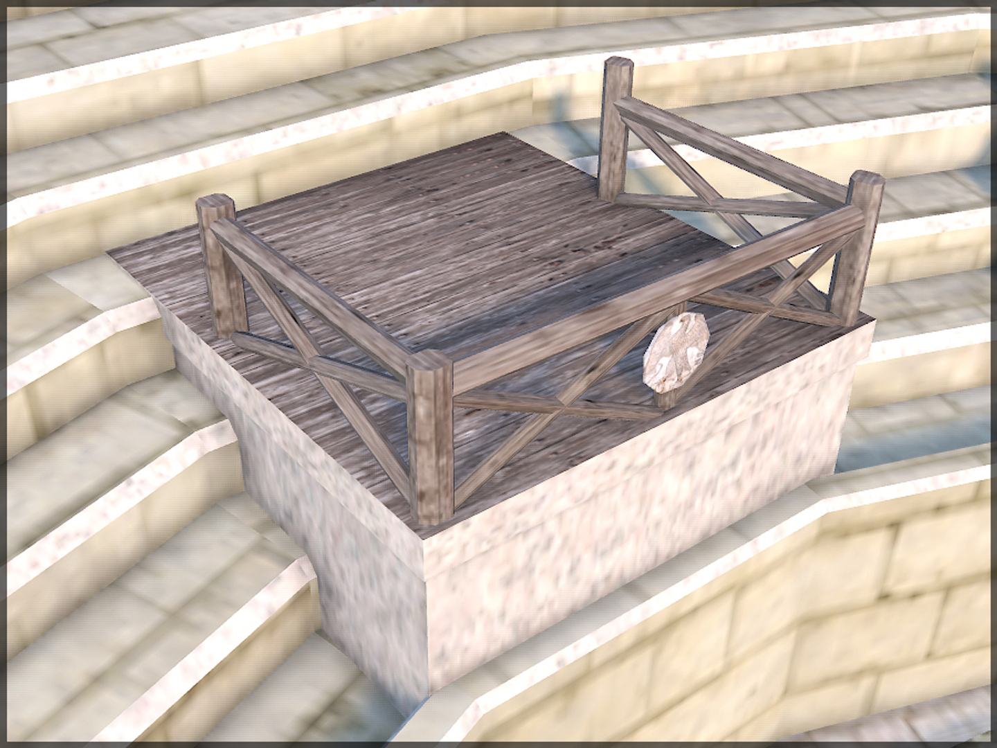 classic greek amphitheatre 3d model