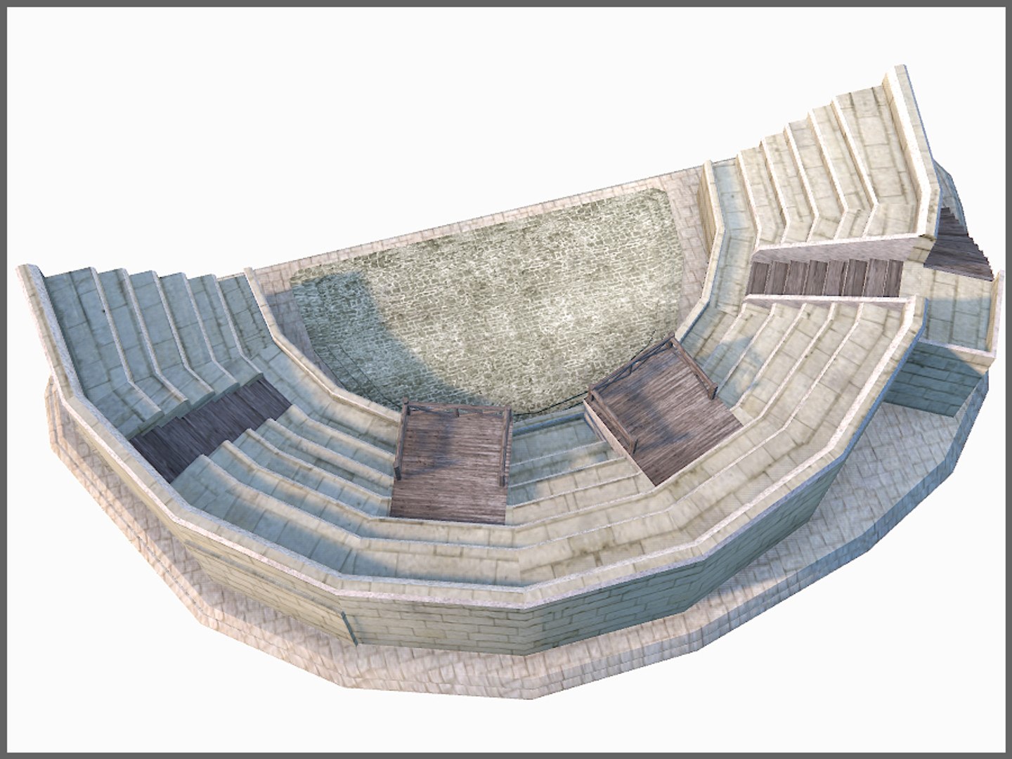 Classic Greek Amphitheatre 3d Model