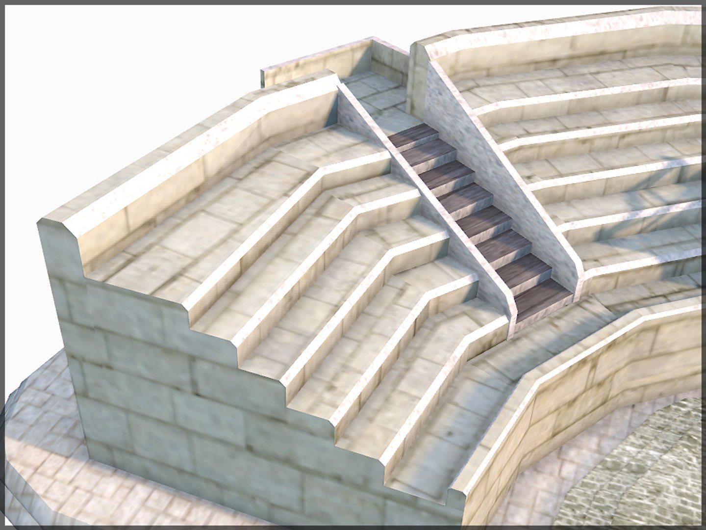 Classic Greek Amphitheatre 3d Model