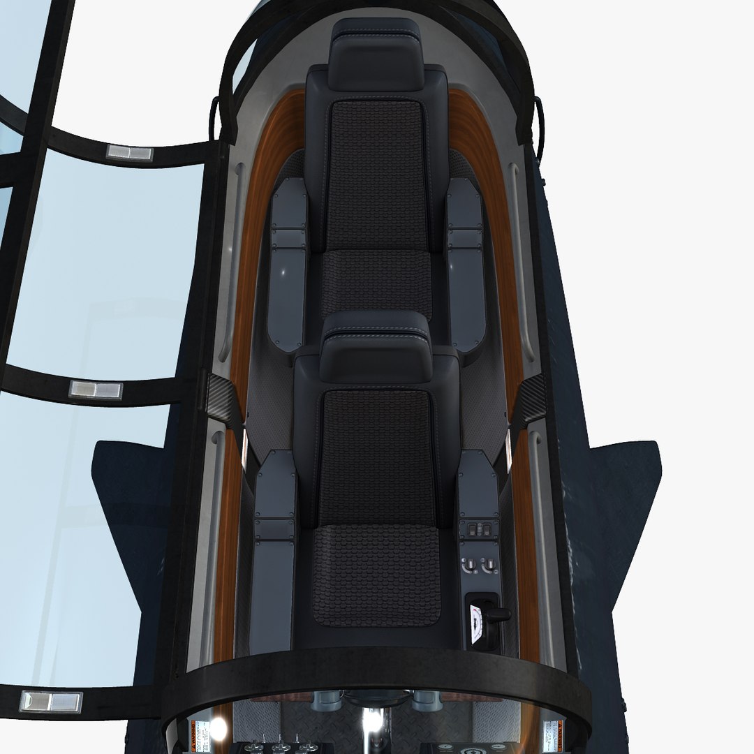 Manned Shark Submarine 3d Model