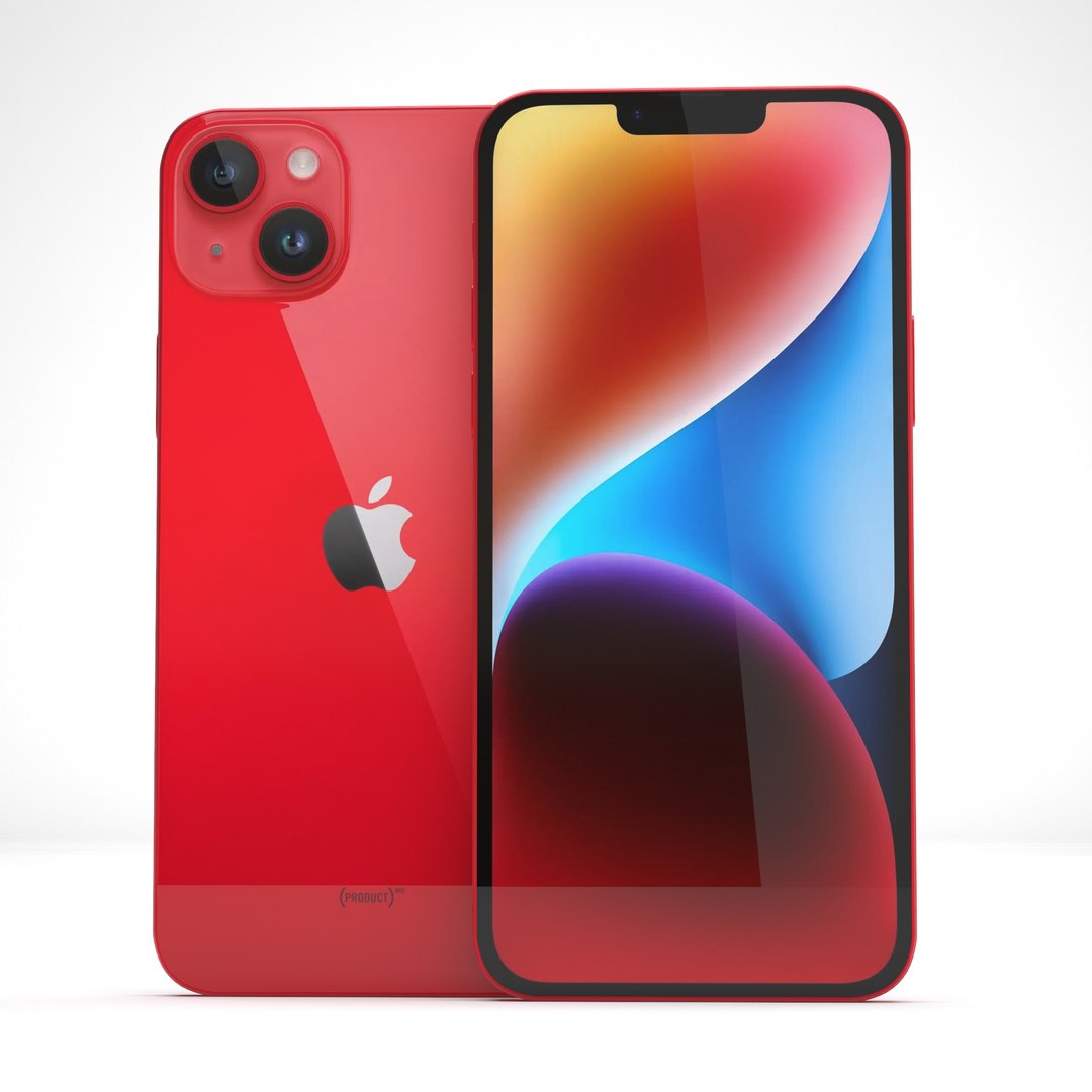 3D Model IPhone 14 Plus Red - TurboSquid 2379177