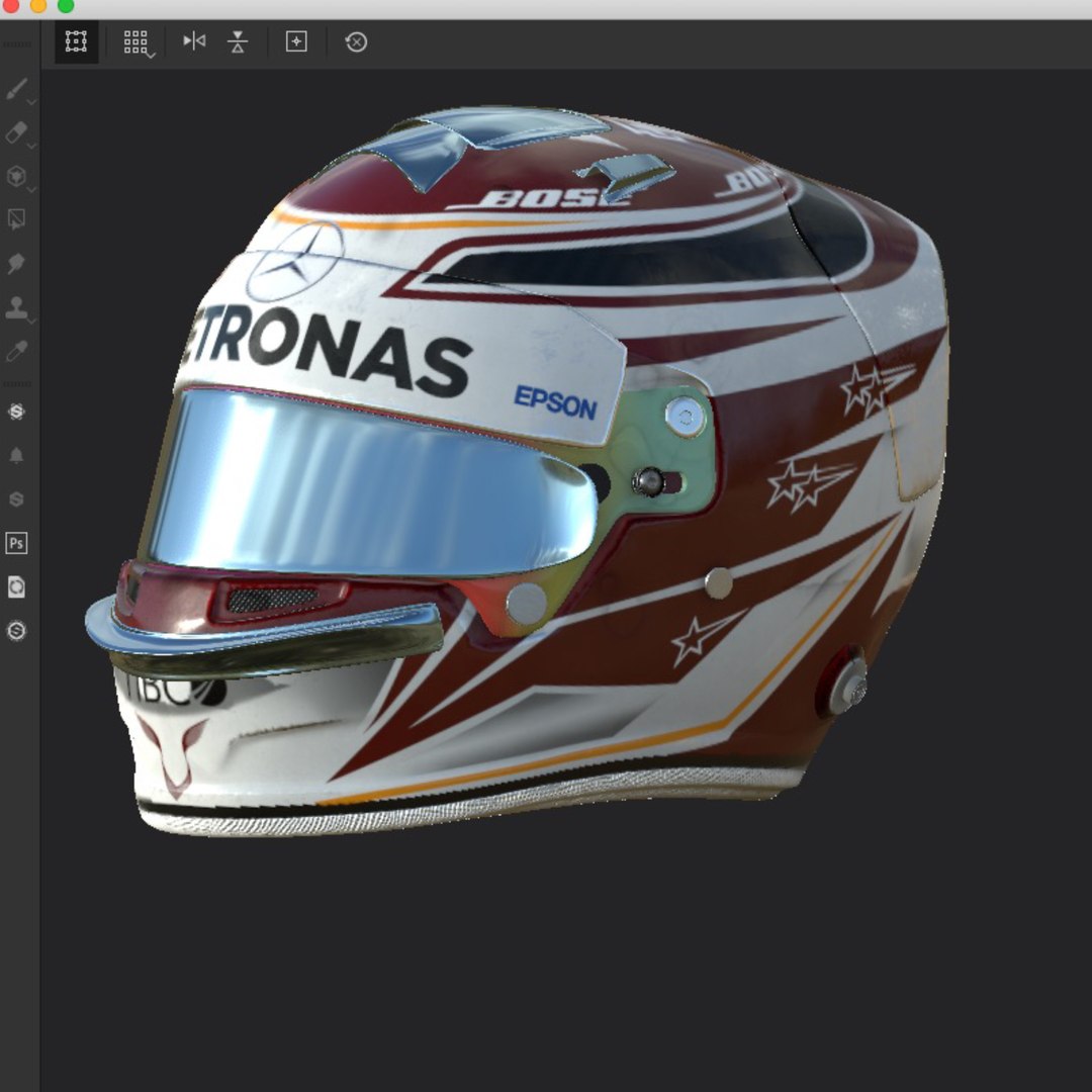 3D Hamilton 2019 Helmet Model - TurboSquid 1434505
