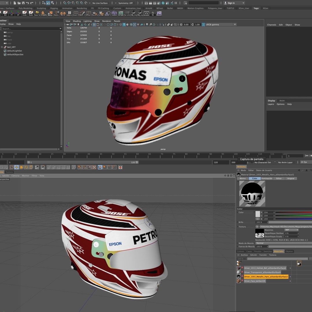 3D Hamilton 2019 Helmet Model - TurboSquid 1434505