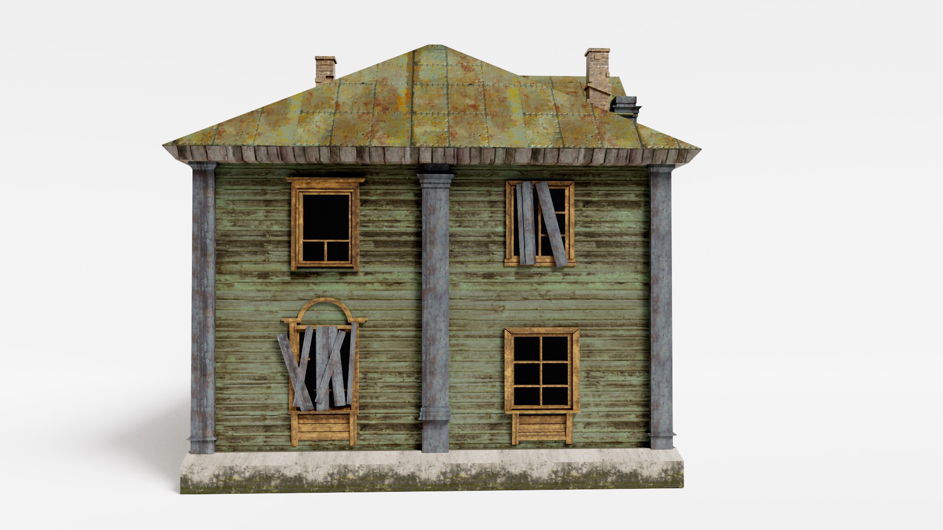 3D Wooden Village Old Raw HouseC Da1 - TurboSquid 1962940