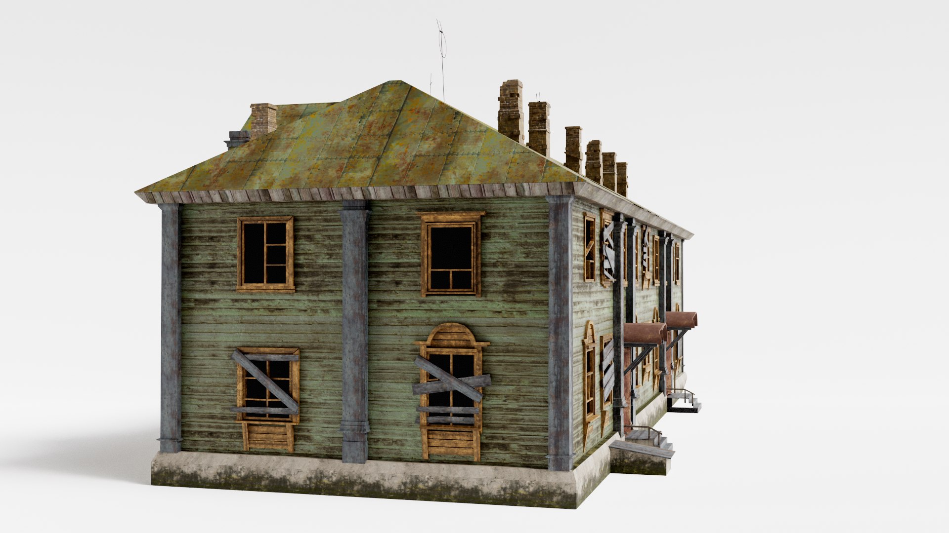 3D Wooden Village Old Raw HouseC Da1 - TurboSquid 1962940